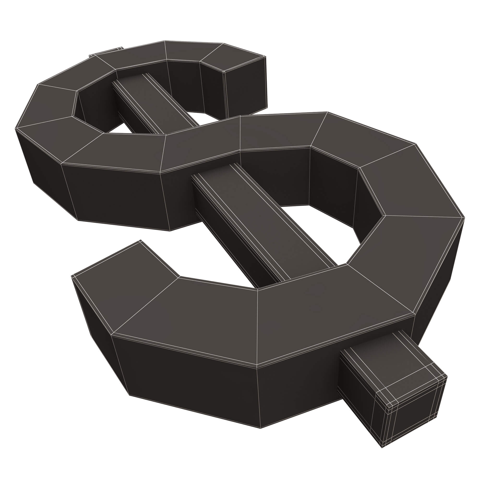 Dollar Symbol and Graphs Collection - 3D Model by KhaganFX