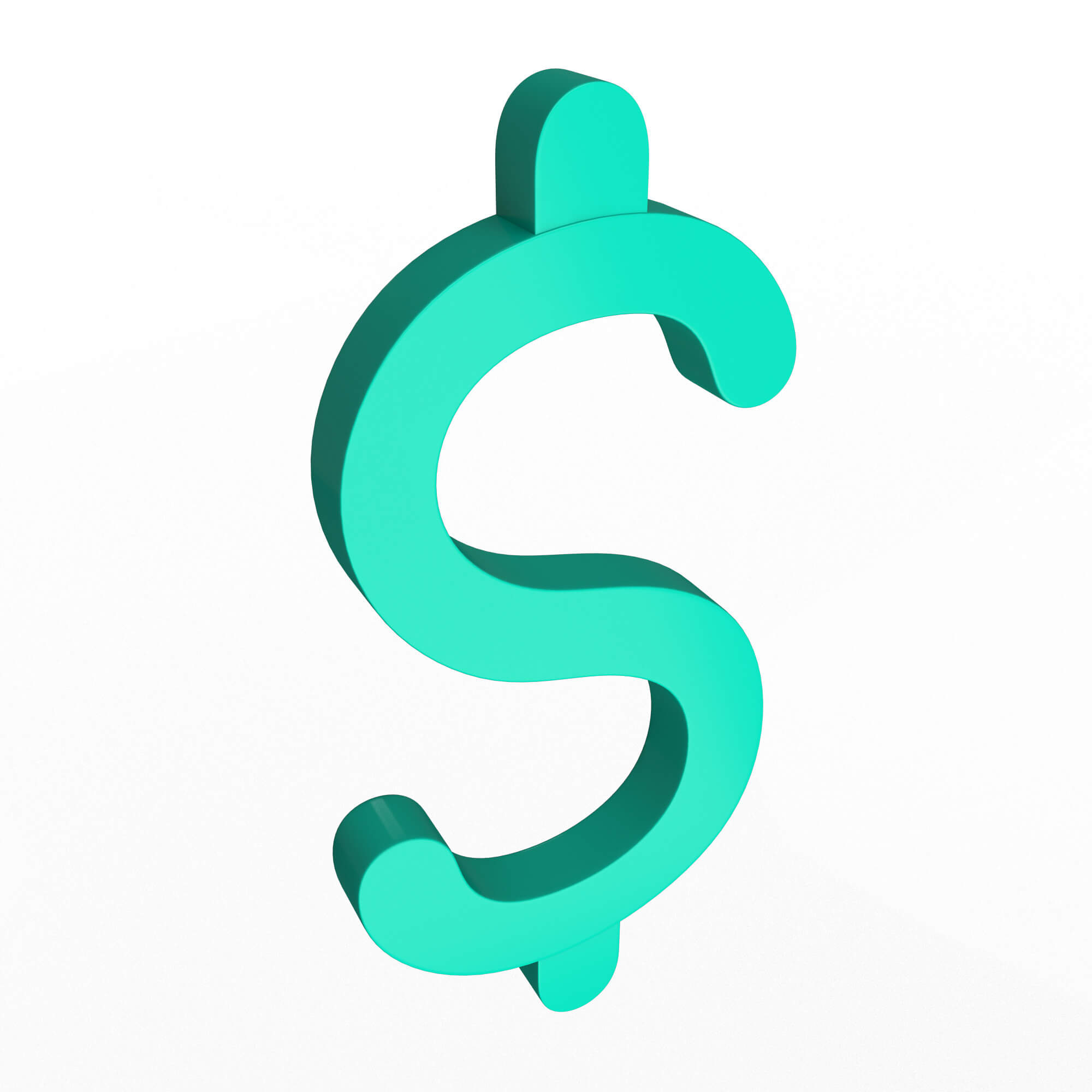 Dollar Symbol Cartoon - 3D Model by KhaganFX