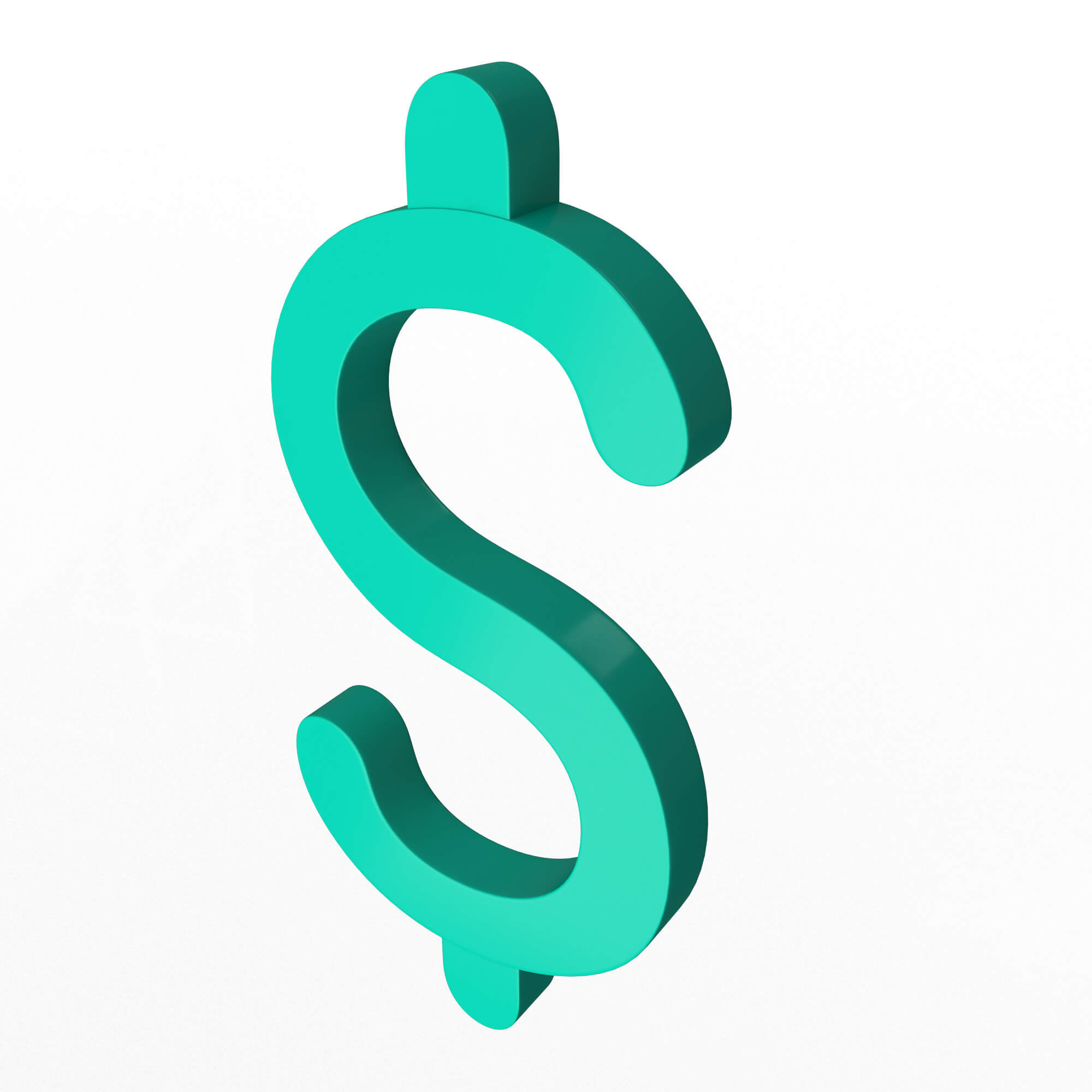 Dollar Symbol Cartoon - 3D Model by KhaganFX