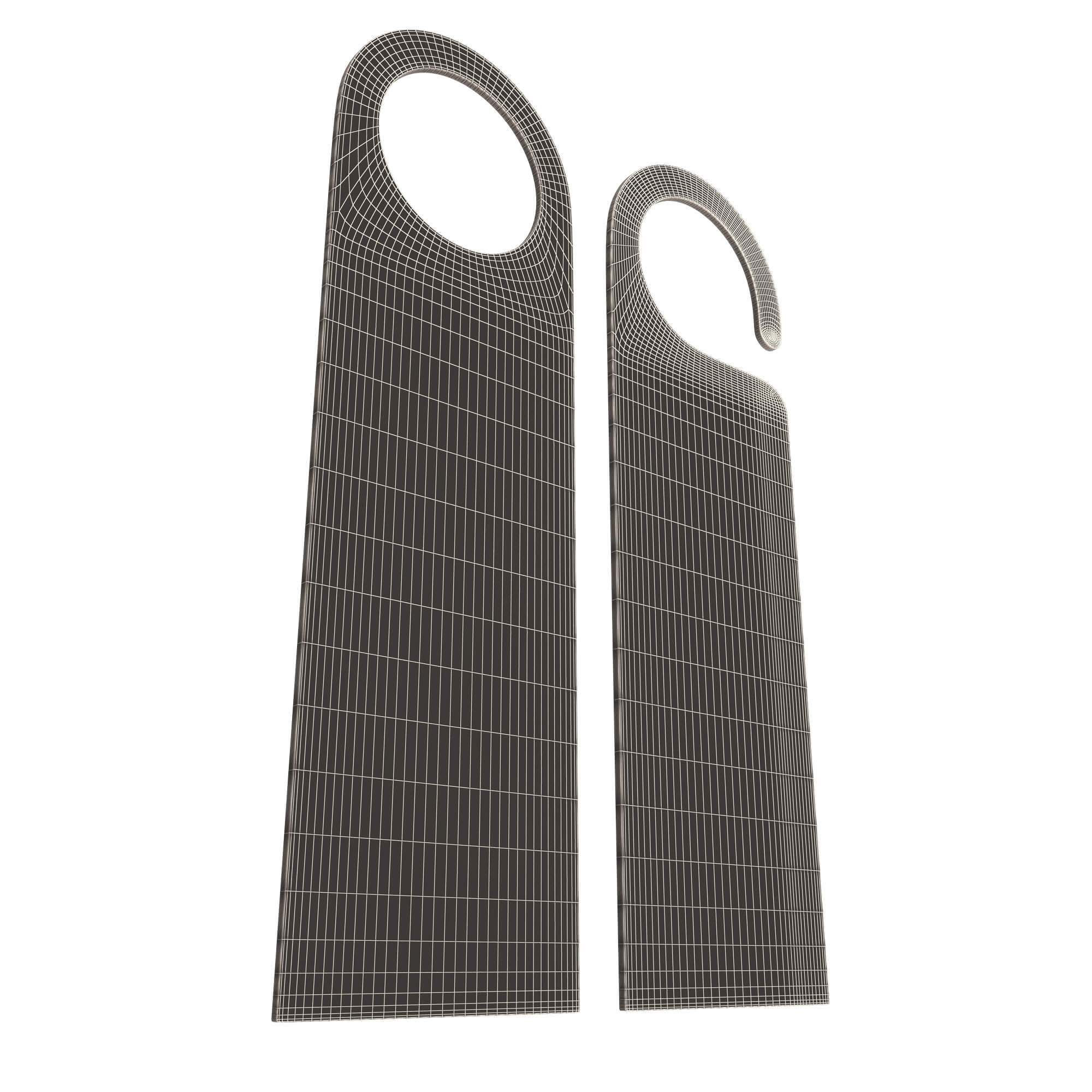Door Hanger Tag Black - 3D Model by KhaganFX