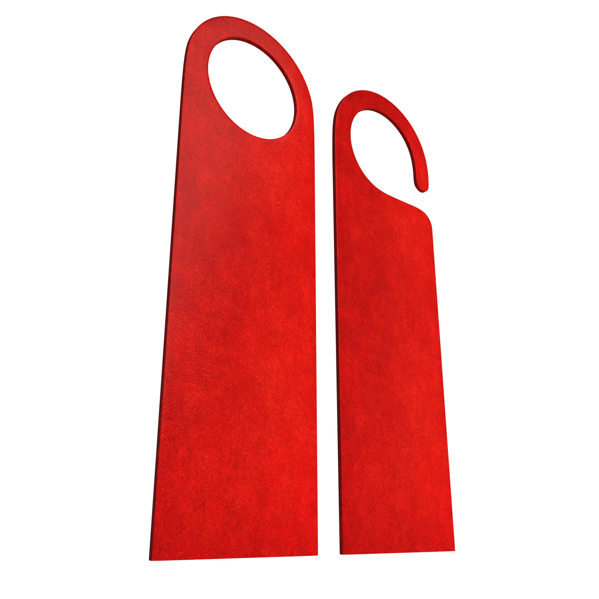 Door Hanger Tag Red - 3D Model by KhaganFX