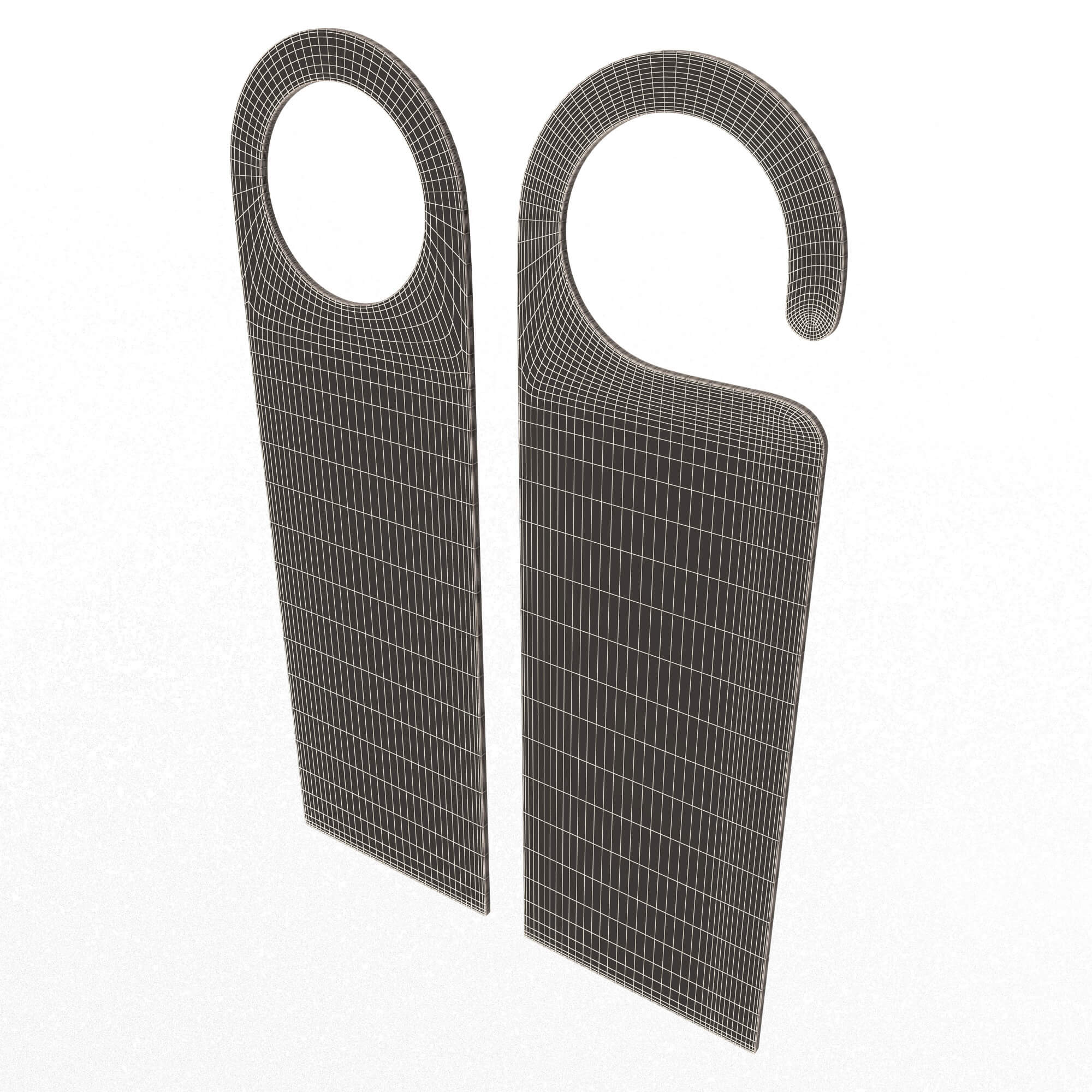 Door Hanger Tag Red - 3D Model by KhaganFX