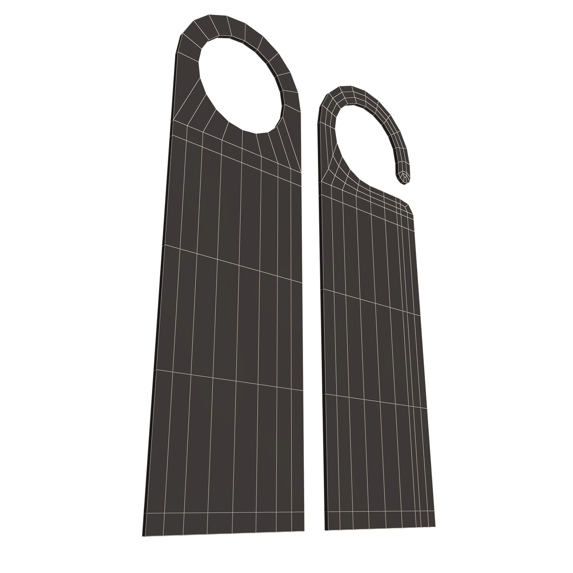 Door Hanger Tag Red - 3D Model by KhaganFX