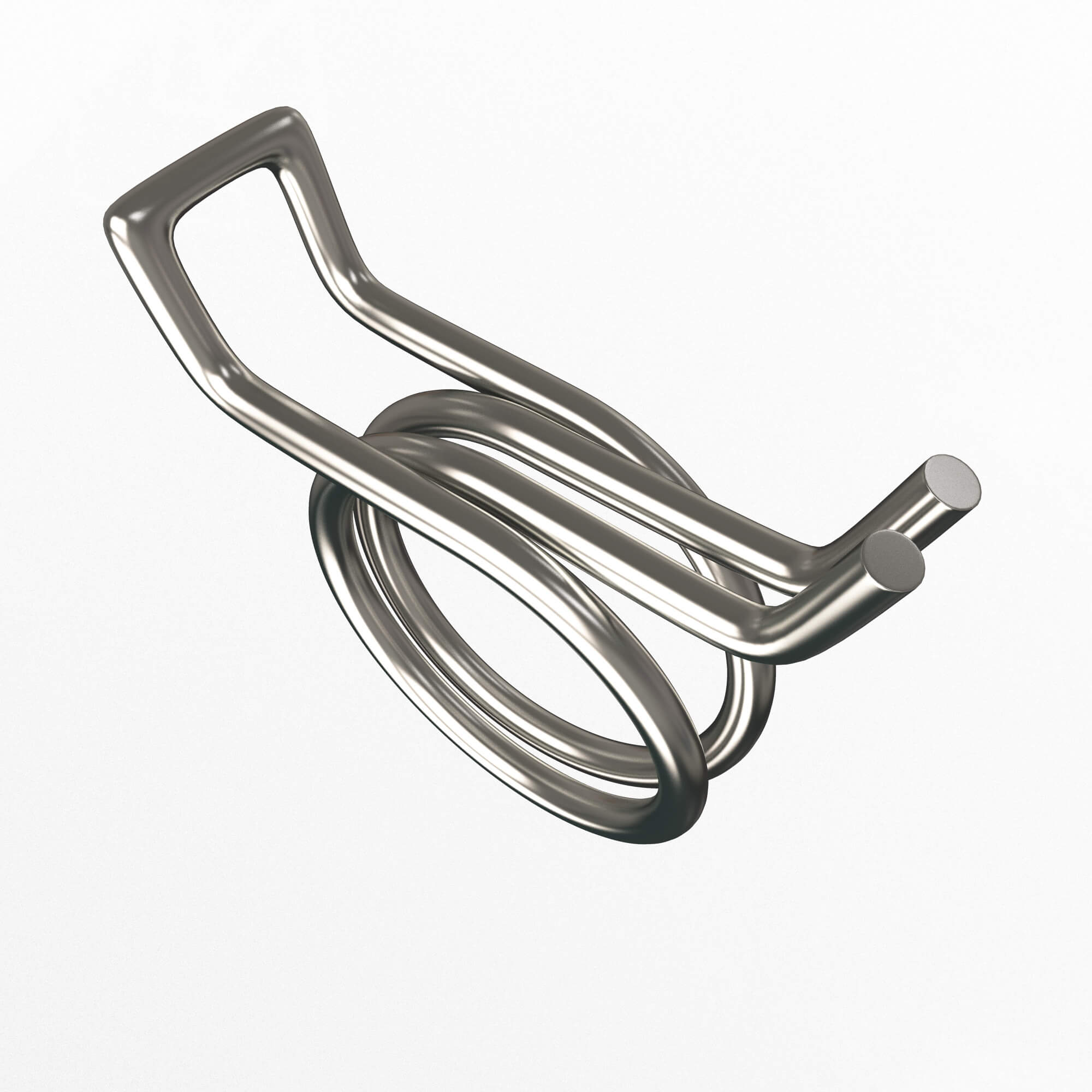 Double Wire Spring Hose Clamp Gold - 3D Model by KhaganFX