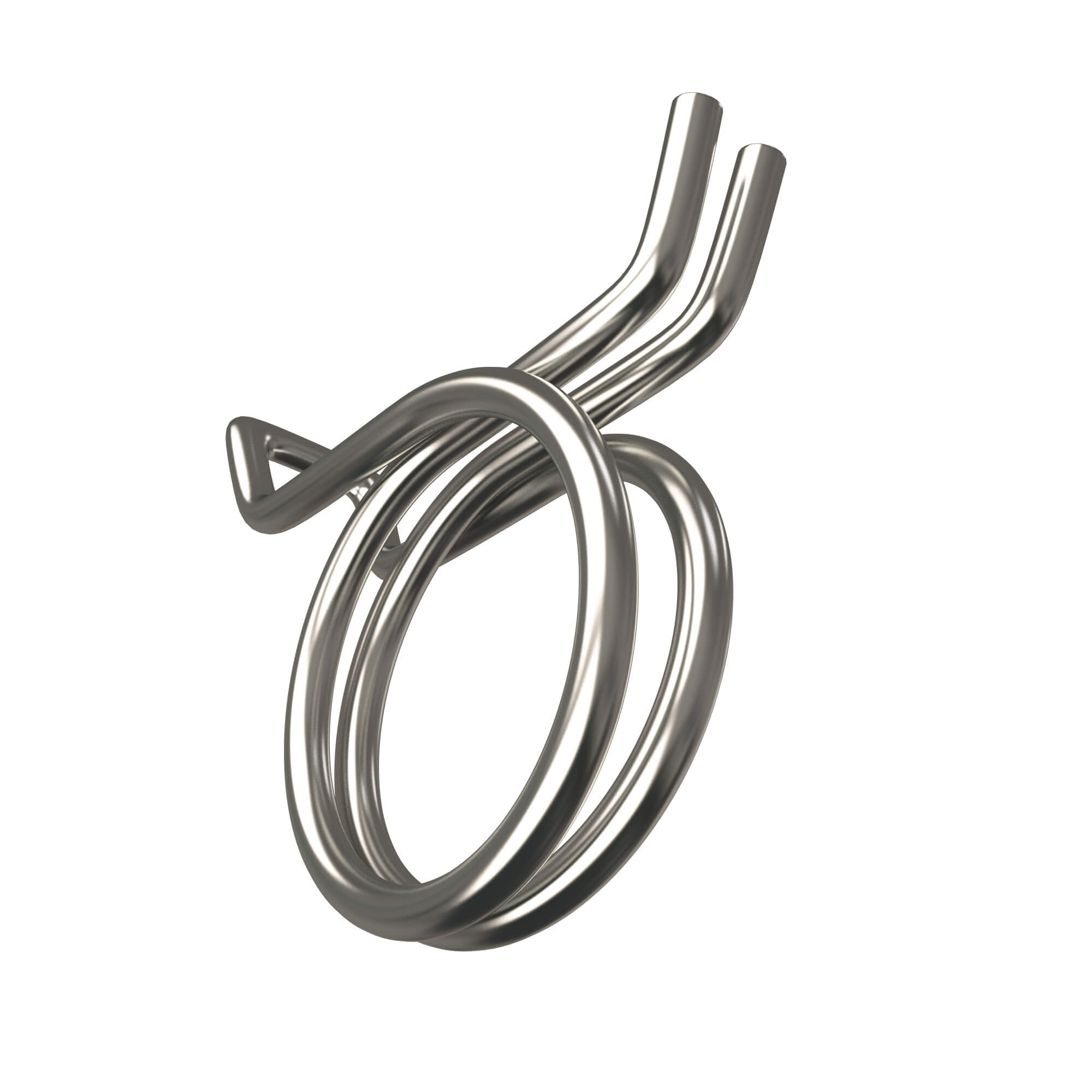 Double Wire Spring Hose Clamp Gold - 3D Model by KhaganFX