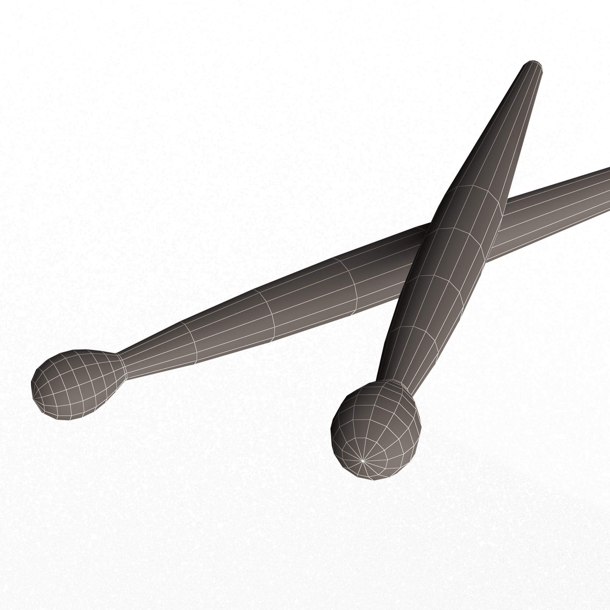 Drum Sticks - 3D Model by KhaganFX