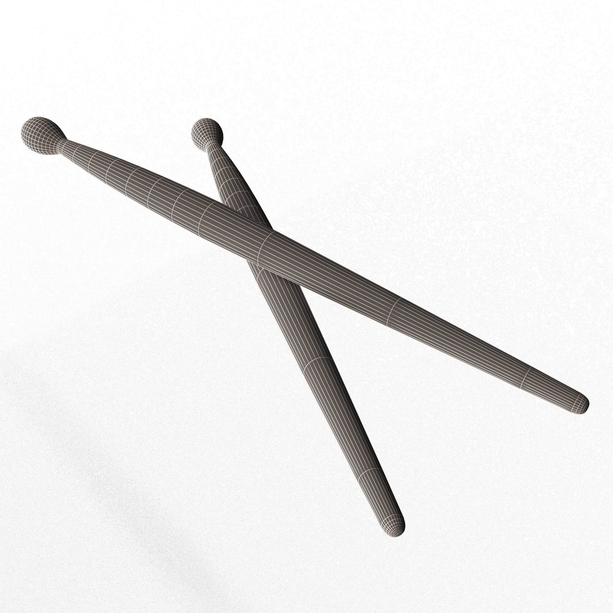 Drum Sticks - 3D Model by KhaganFX