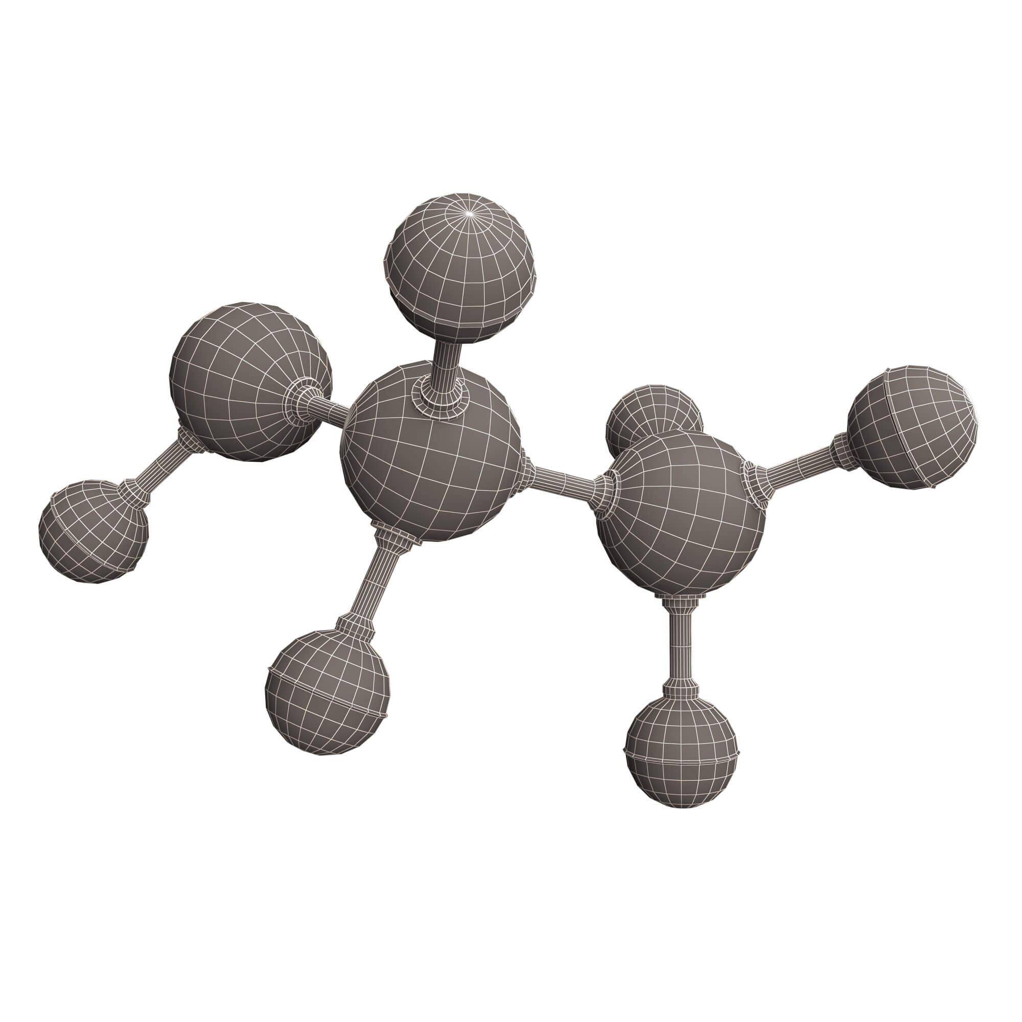 Ethanol Molecule - 3D Model by KhaganFX