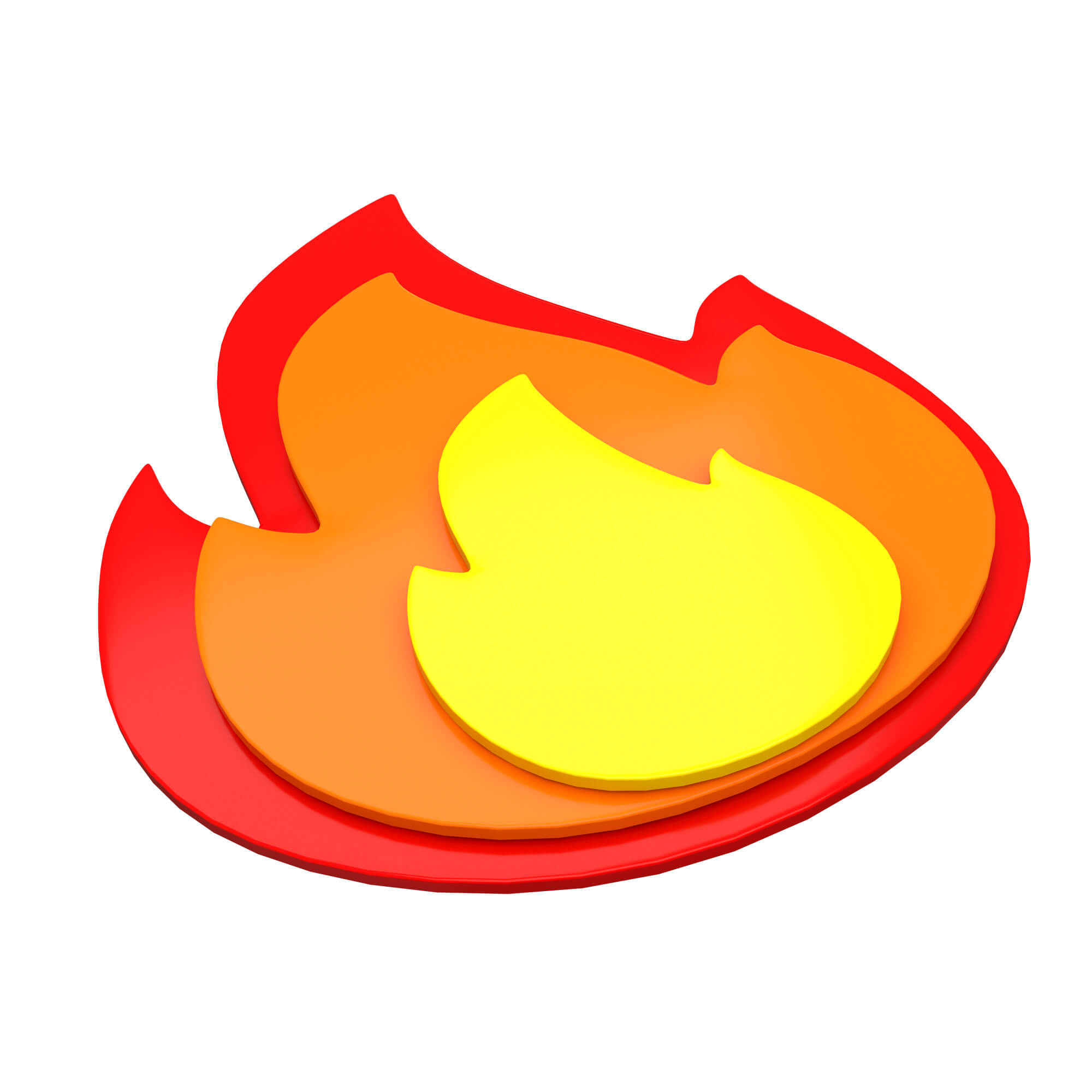 Flame Emoji - 3D Model by KhaganFX