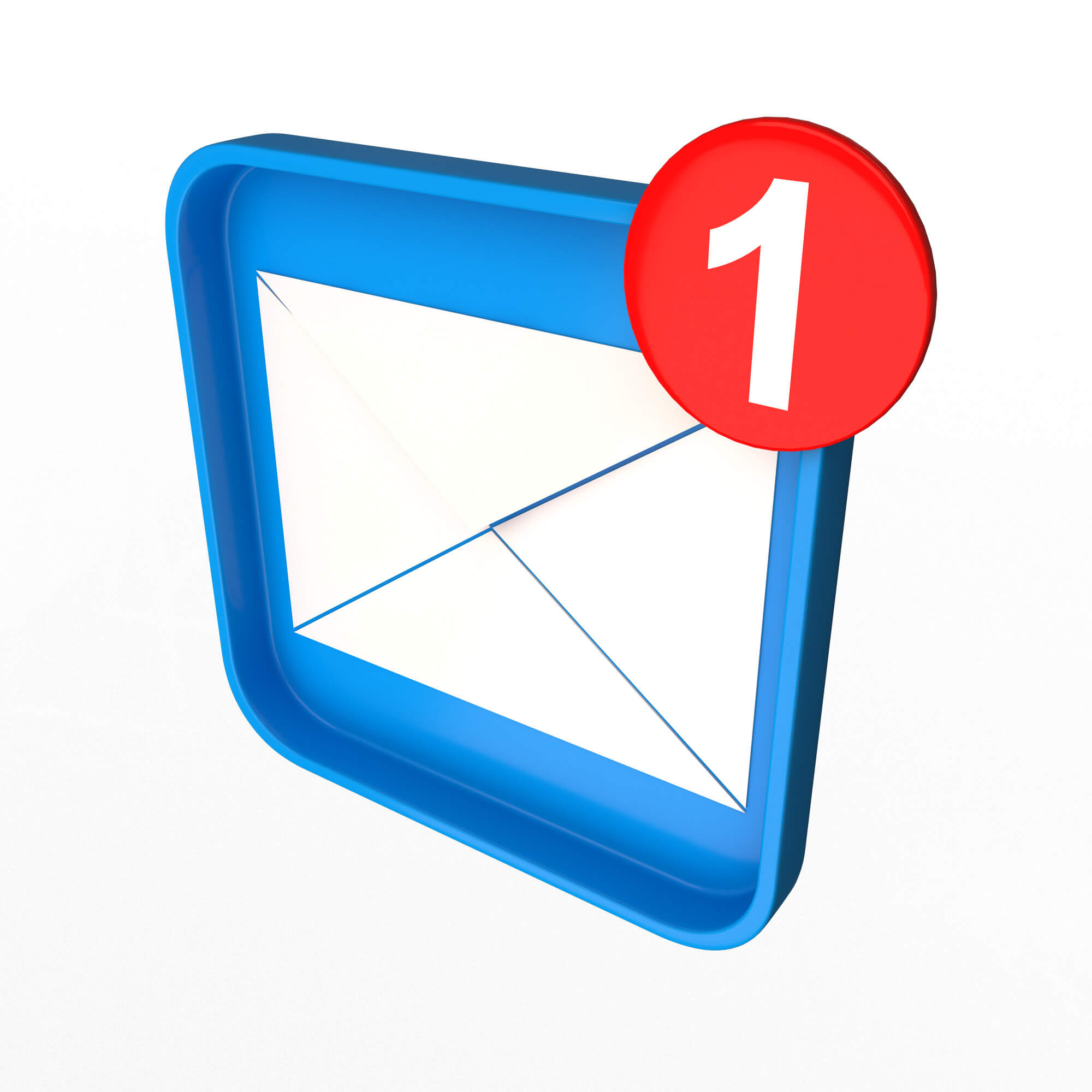 Email Notification Icon - 3D Model by KhaganFX