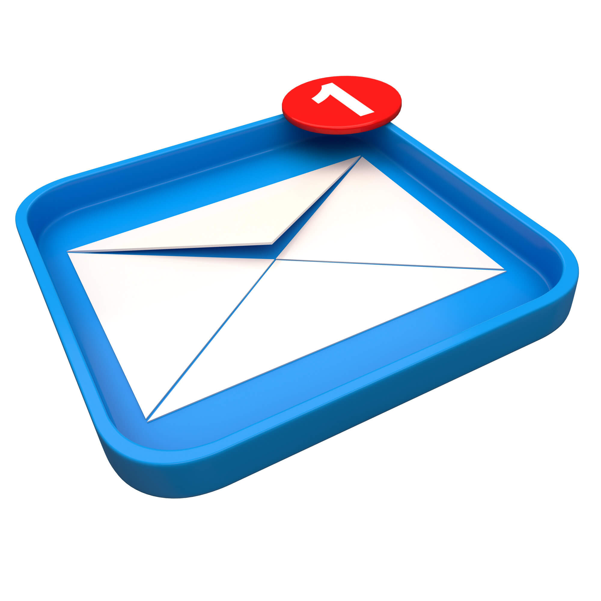 Email Notification Icon - 3D Model by KhaganFX