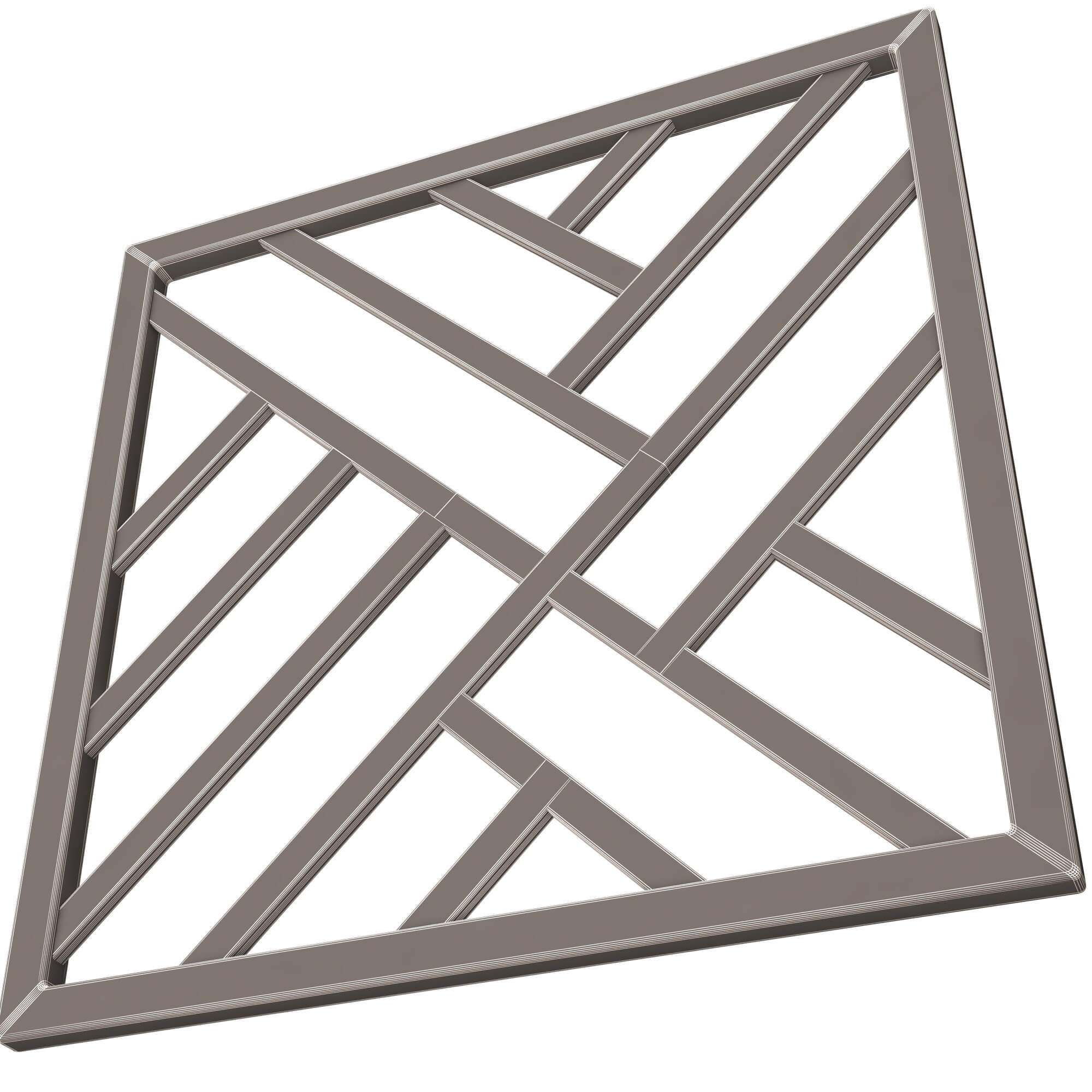 Frame Forging Iron Railing 02 - 3D Model by KhaganFX