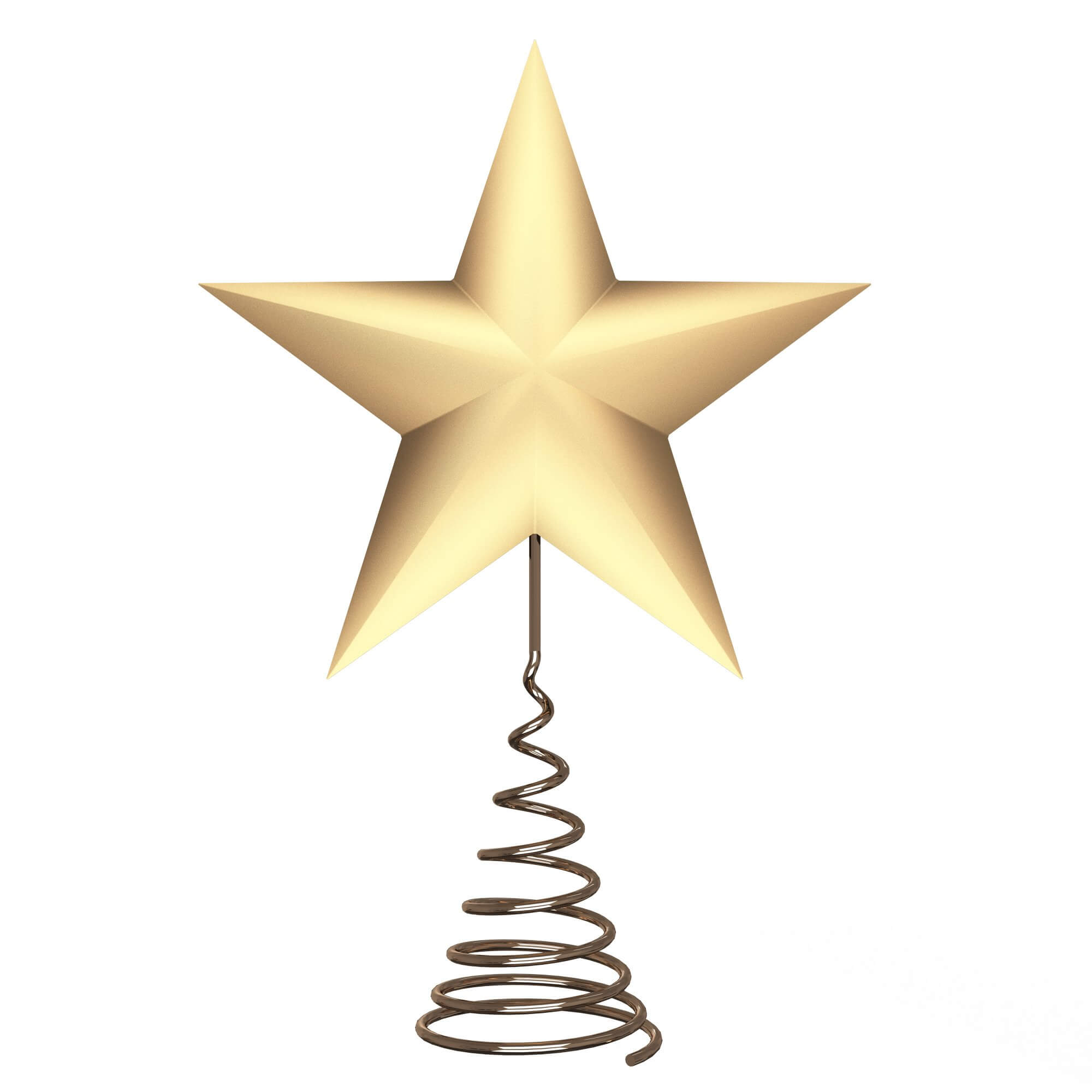 Gold Star Tree Topper - 3D Model by KhaganFX