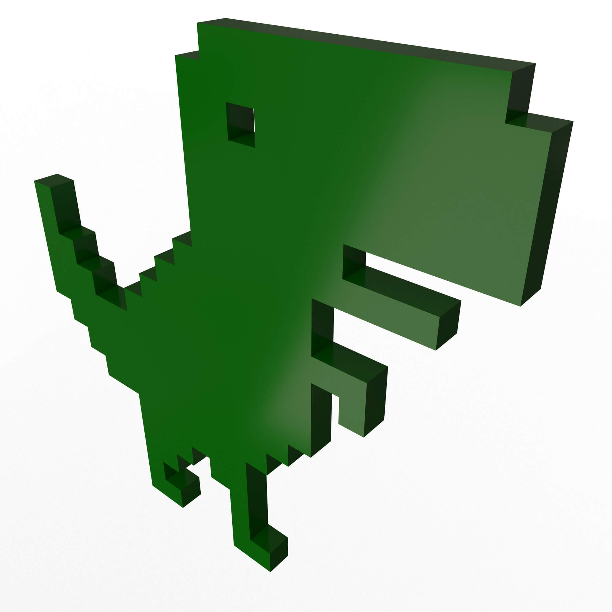 Google Dinosaur T-Rex 3D Model by KhaganFX