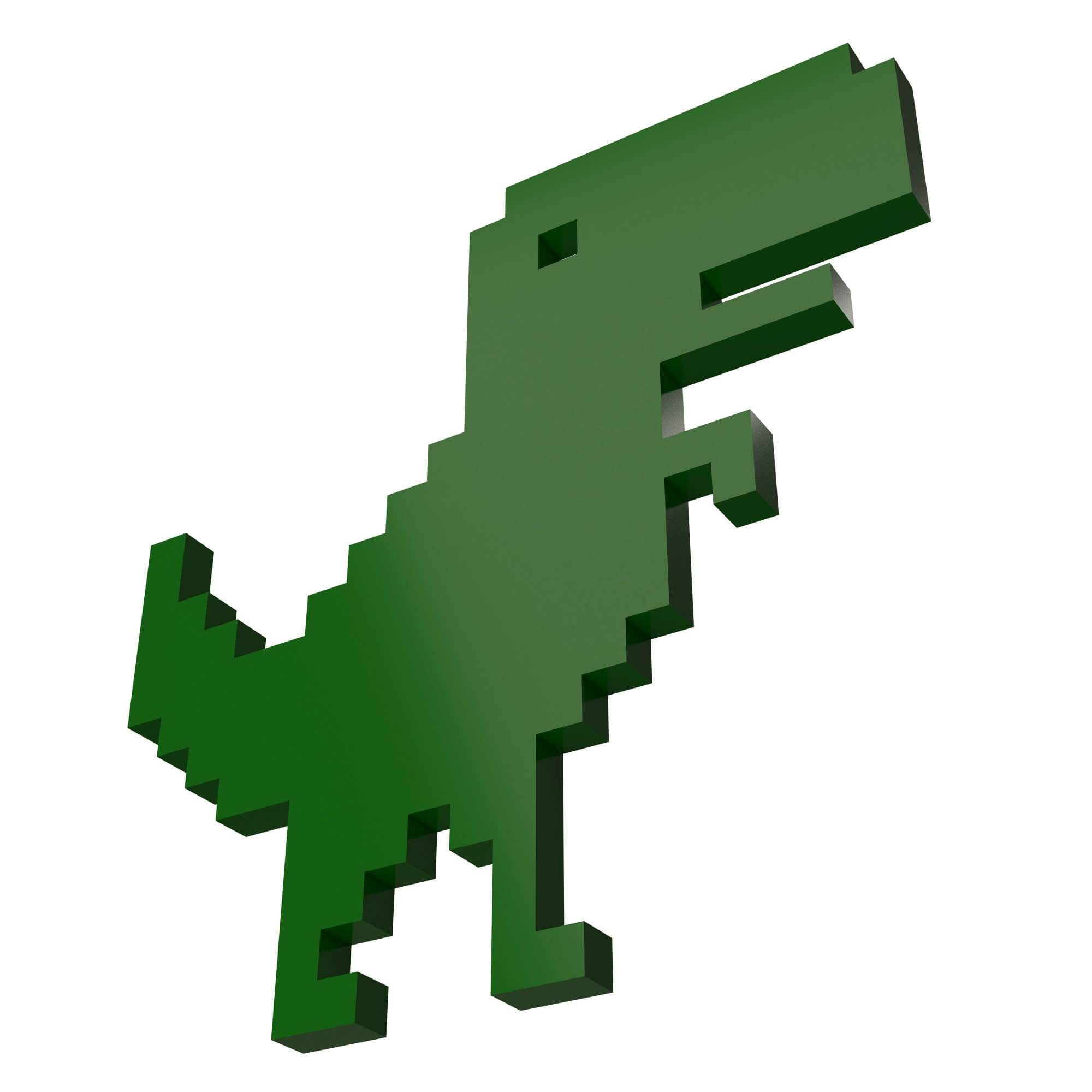 Google Dinosaur T-Rex 3D Model by KhaganFX