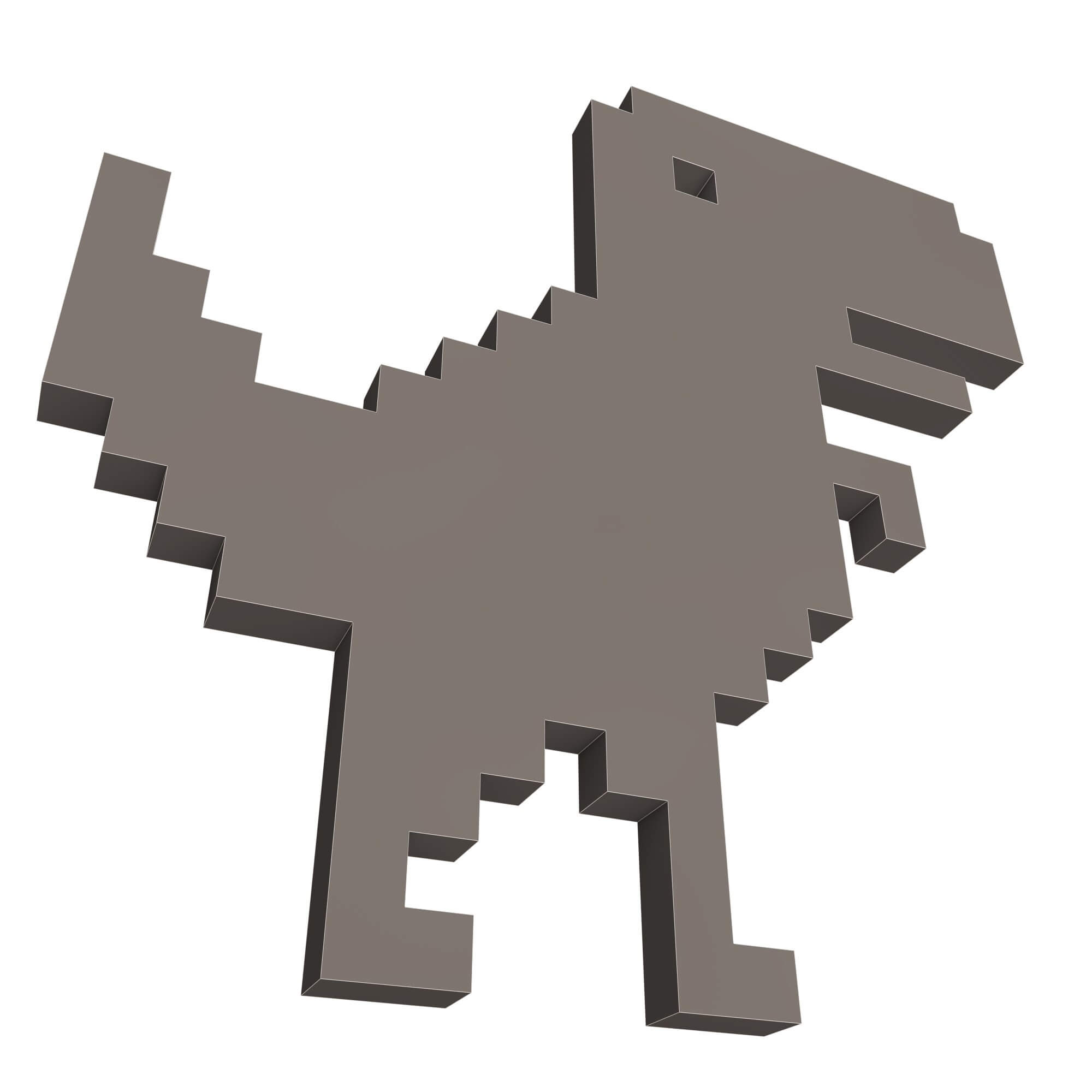 Google Dinosaur T-Rex 3D Model by KhaganFX