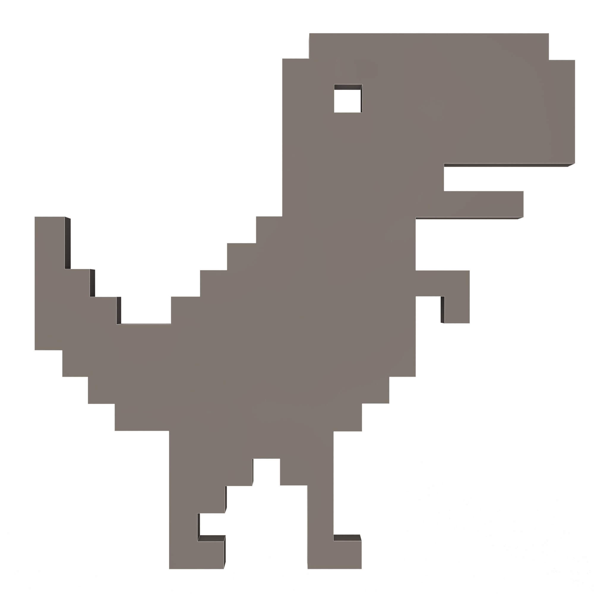 Google Dinosaur T-Rex 3D Model by KhaganFX