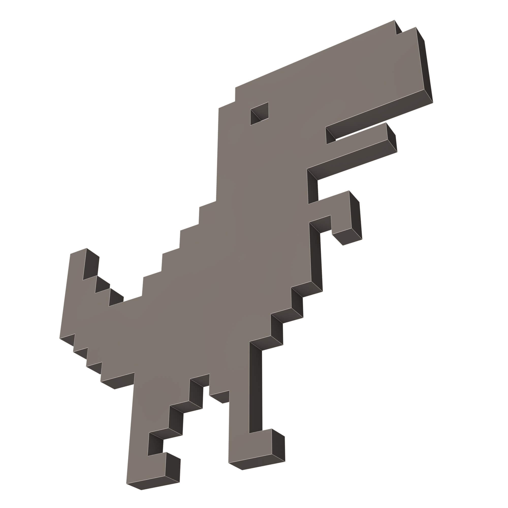 Google Dinosaur T-Rex 3D Model by KhaganFX