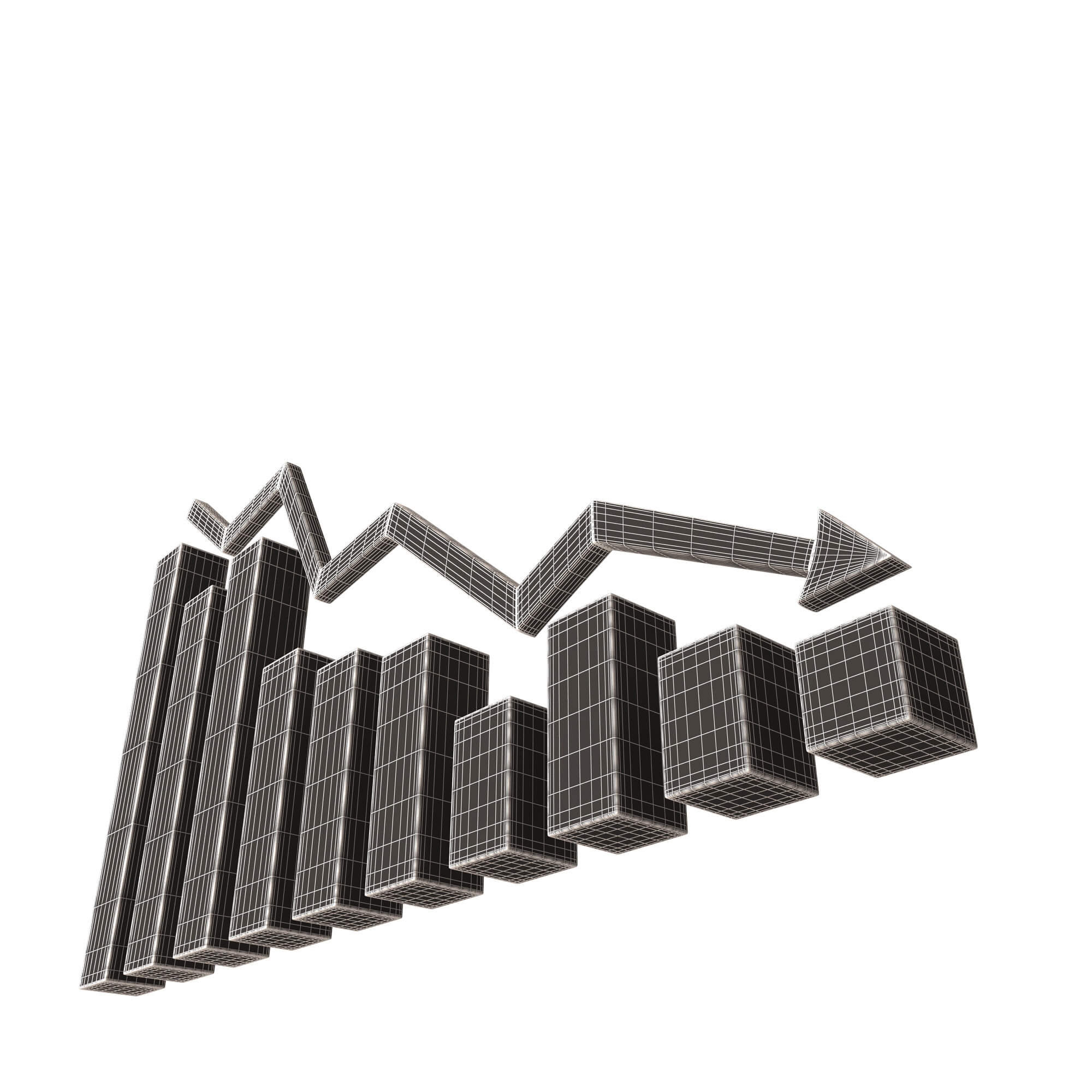 Graph Broken Down - 3D Model by KhaganFX