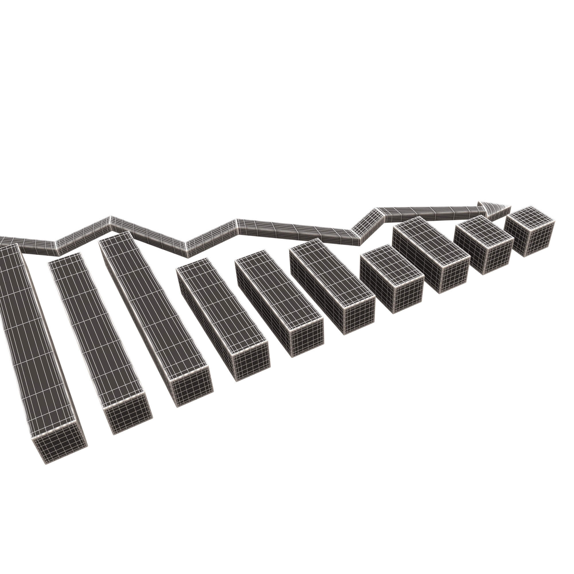 Graph Broken Down - 3D Model by KhaganFX