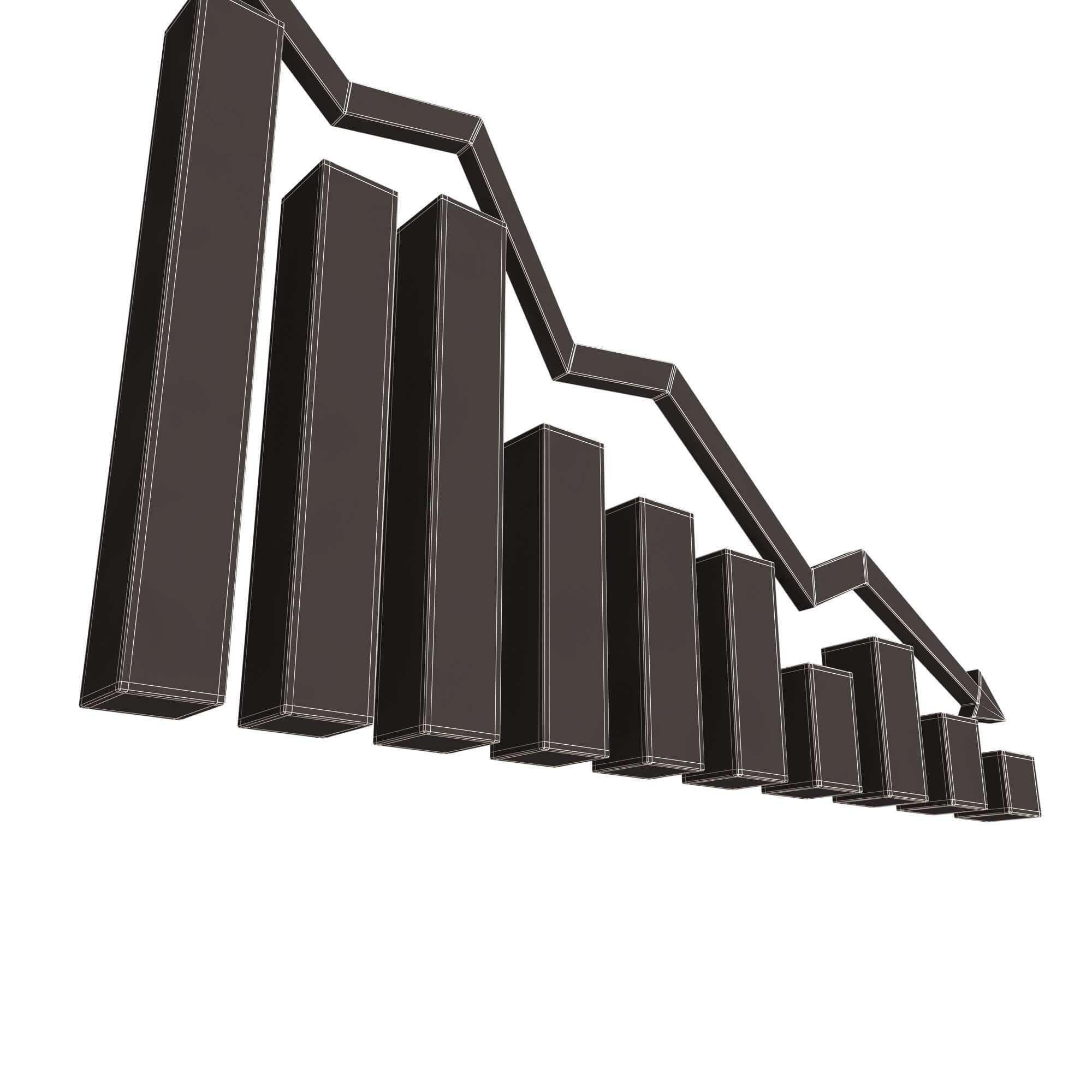 Graph Broken Down - 3D Model by KhaganFX