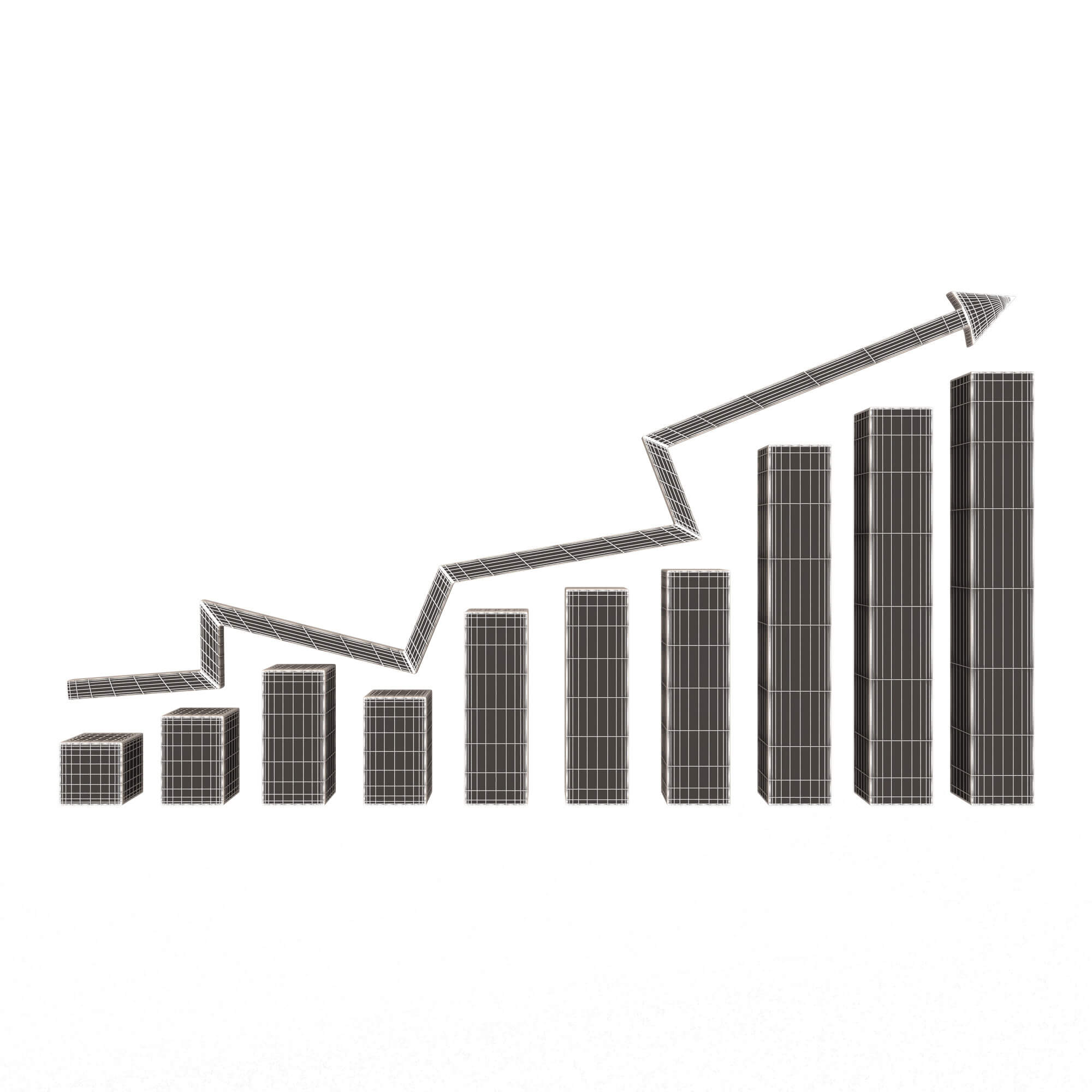 Graph Broken Up - 3D Model by KhaganFX