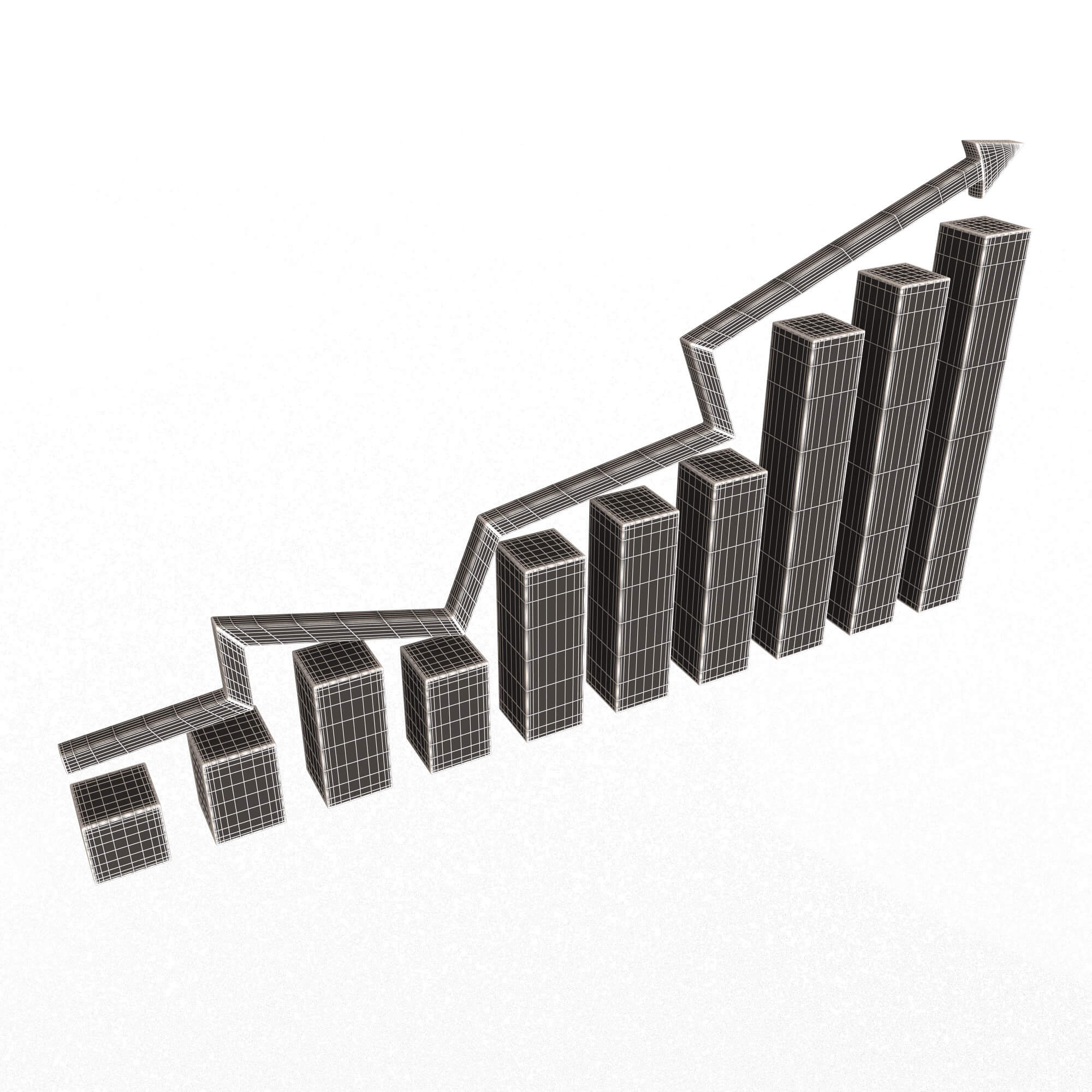 Graph Broken Up - 3D Model by KhaganFX