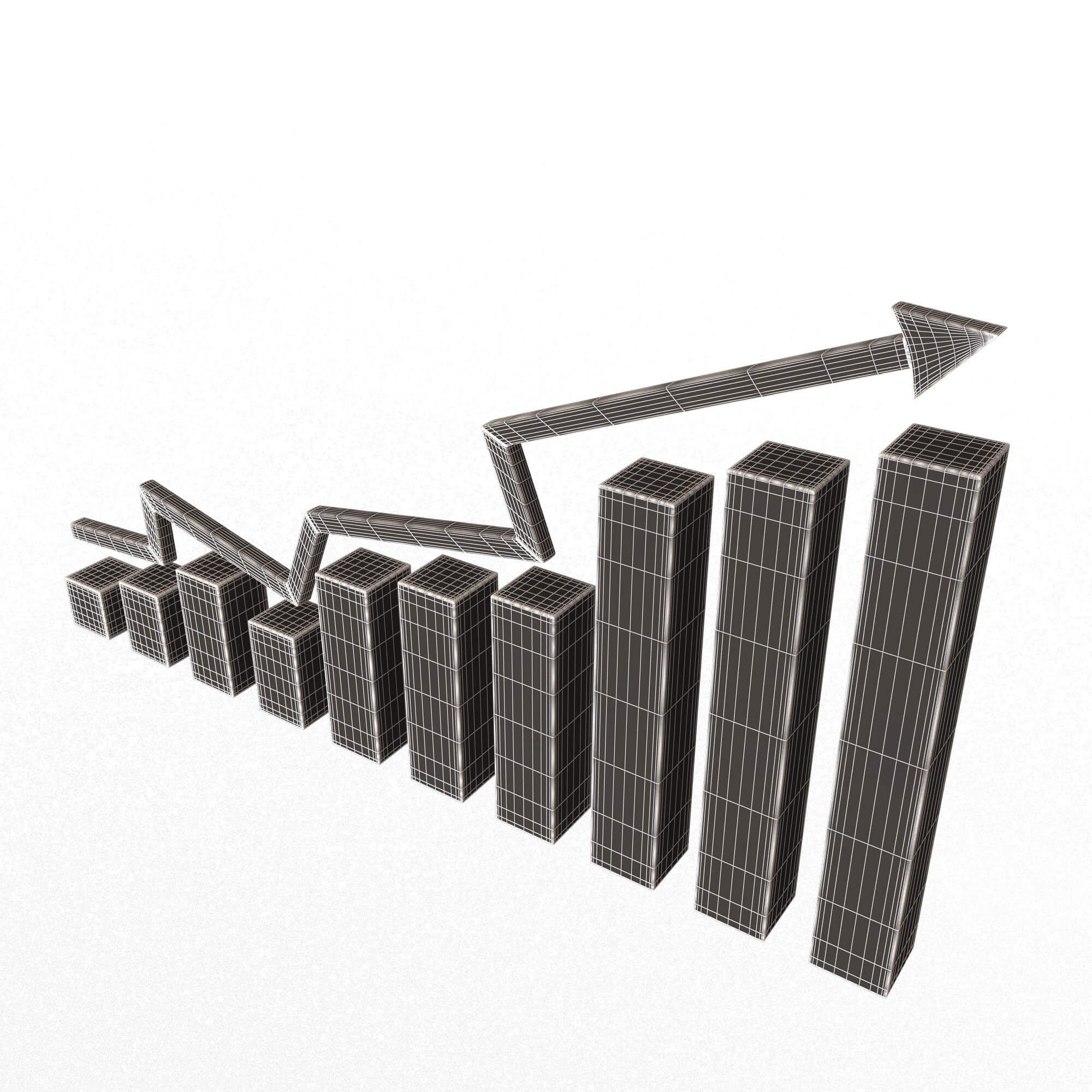 Graph Broken Up - 3D Model by KhaganFX