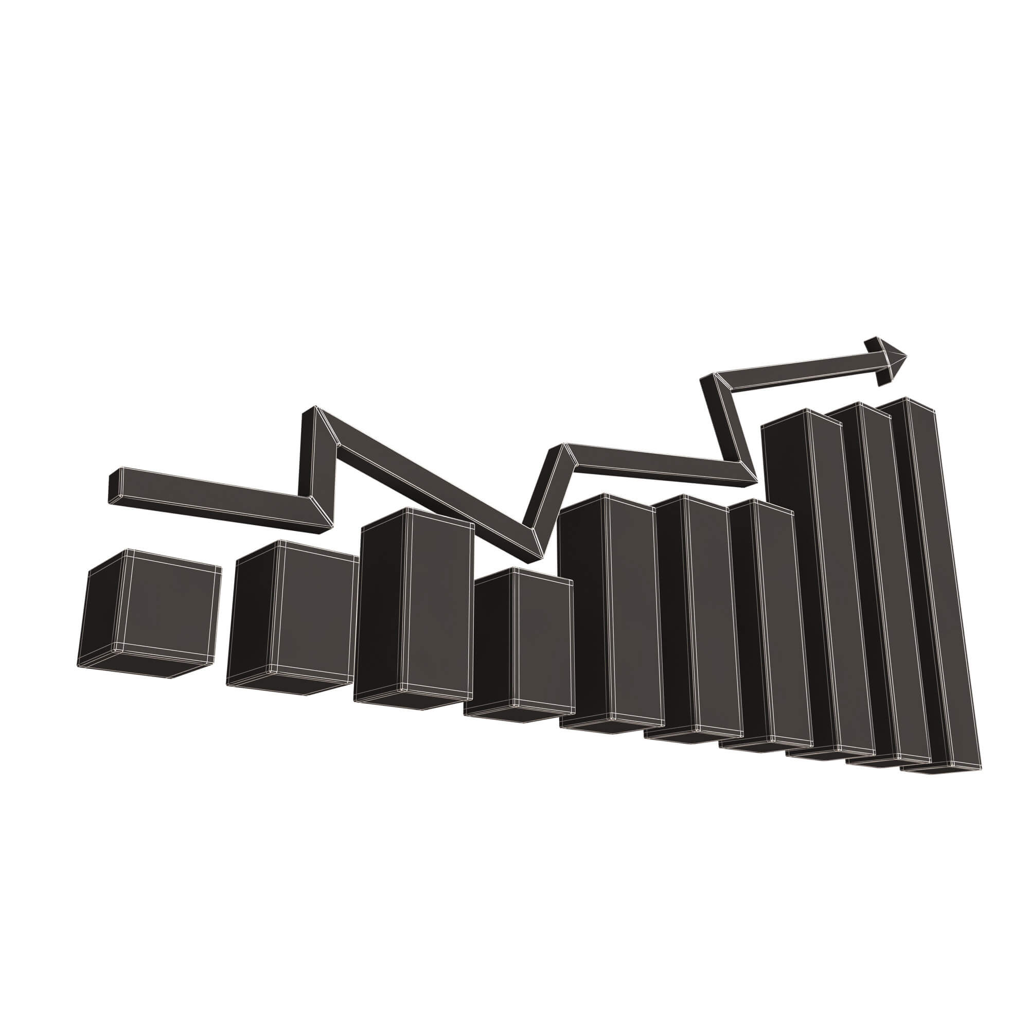 Graph Broken Up - 3D Model by KhaganFX