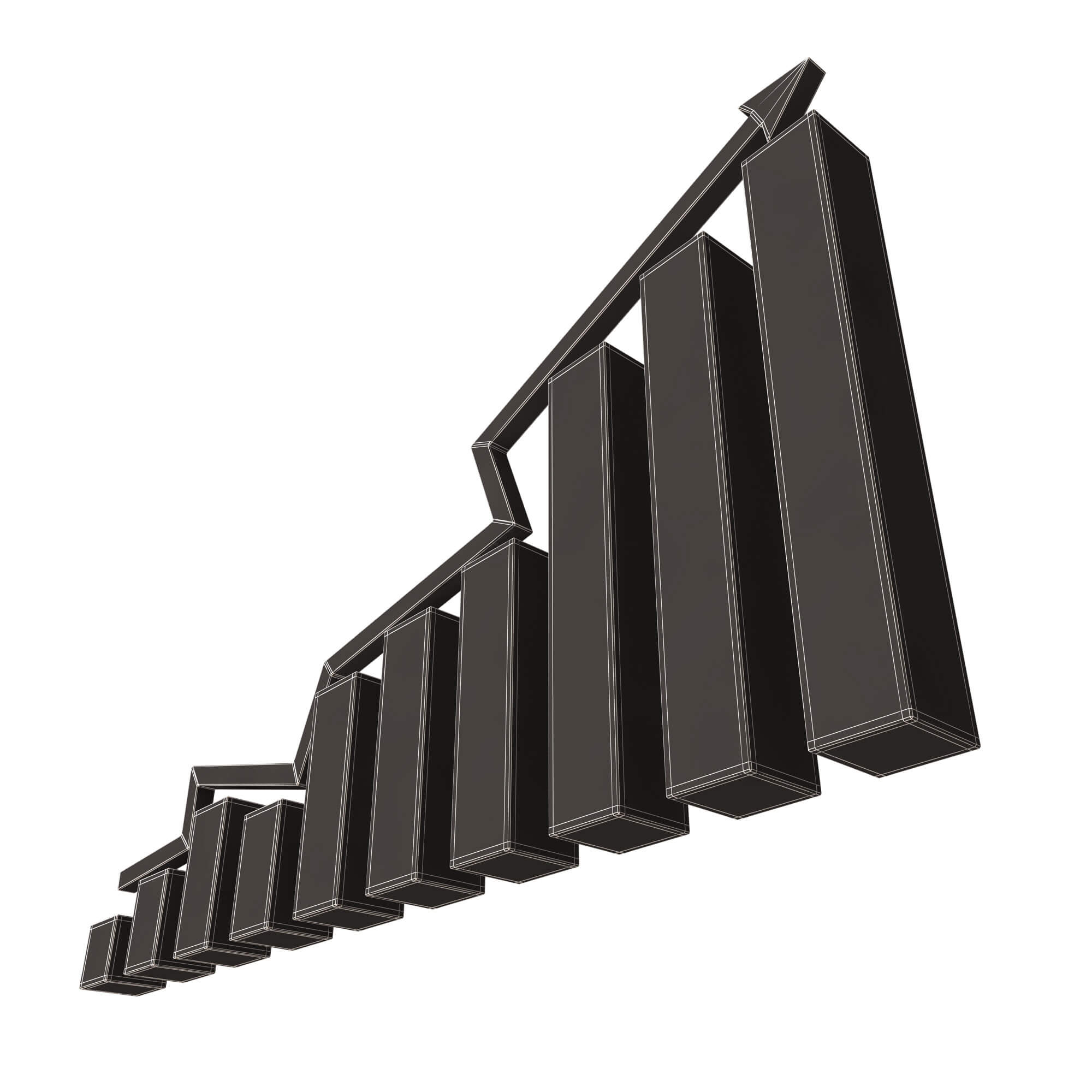 Graph Broken Up - 3D Model by KhaganFX