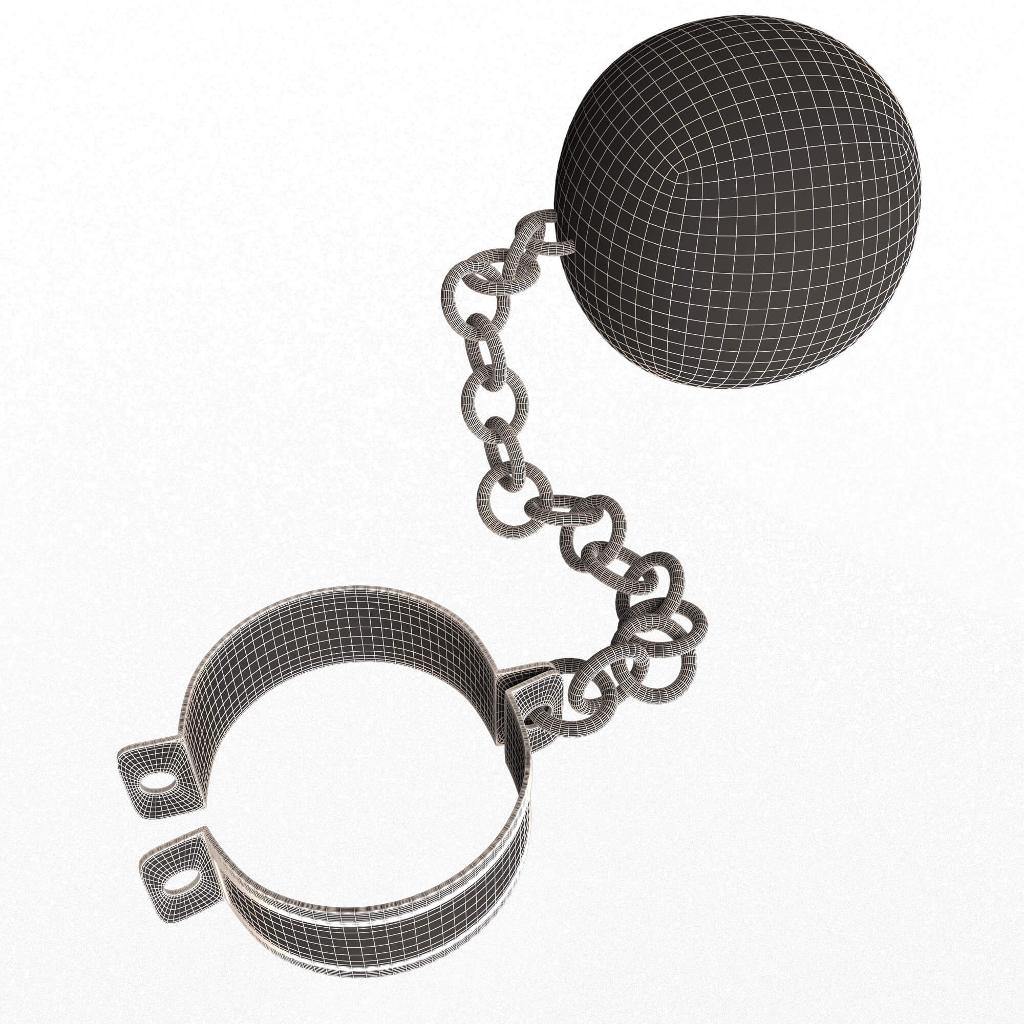 Ball and Chain - 3D Model by KhaganFX