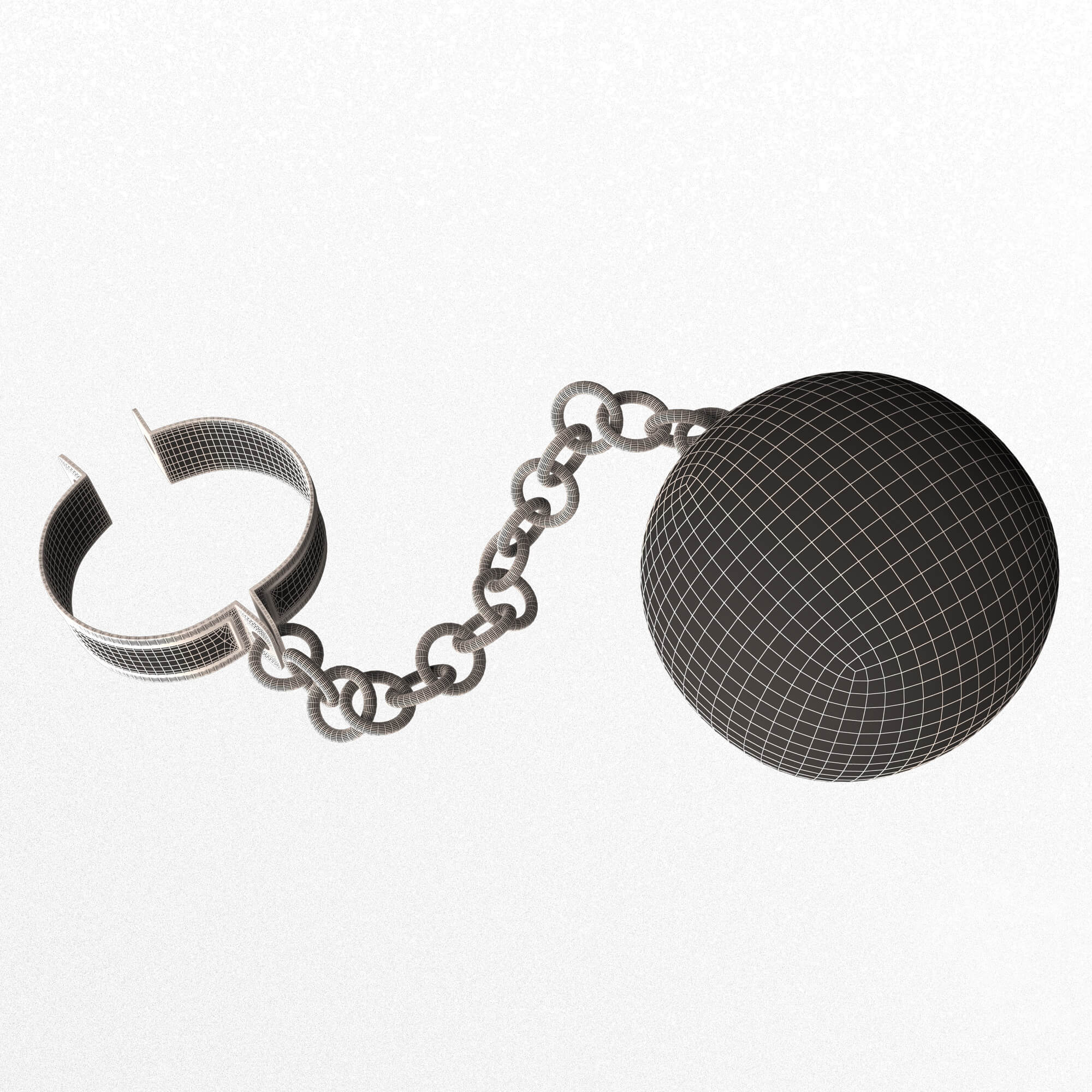 Ball and Chain - 3D Model by KhaganFX