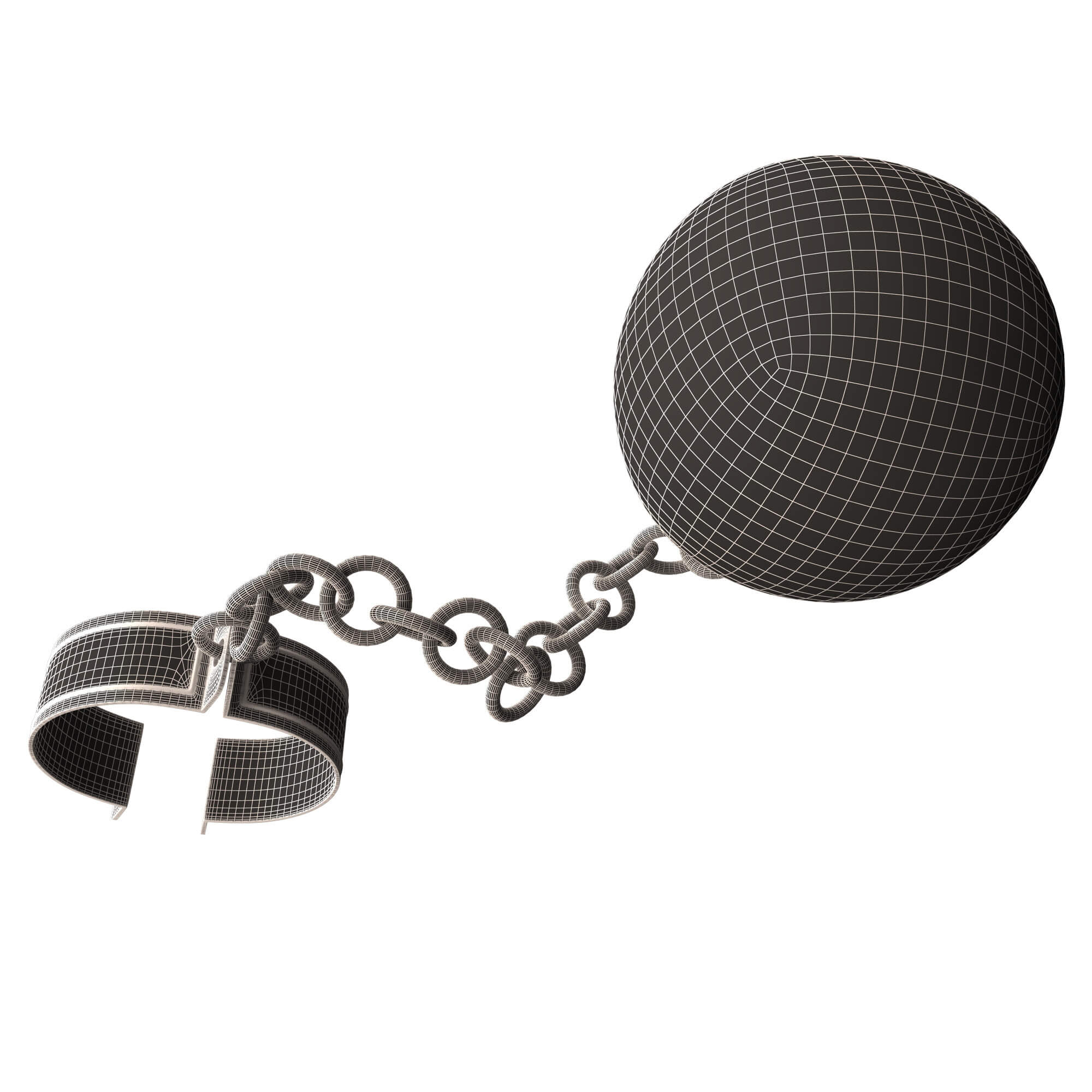 Ball and Chain - 3D Model by KhaganFX