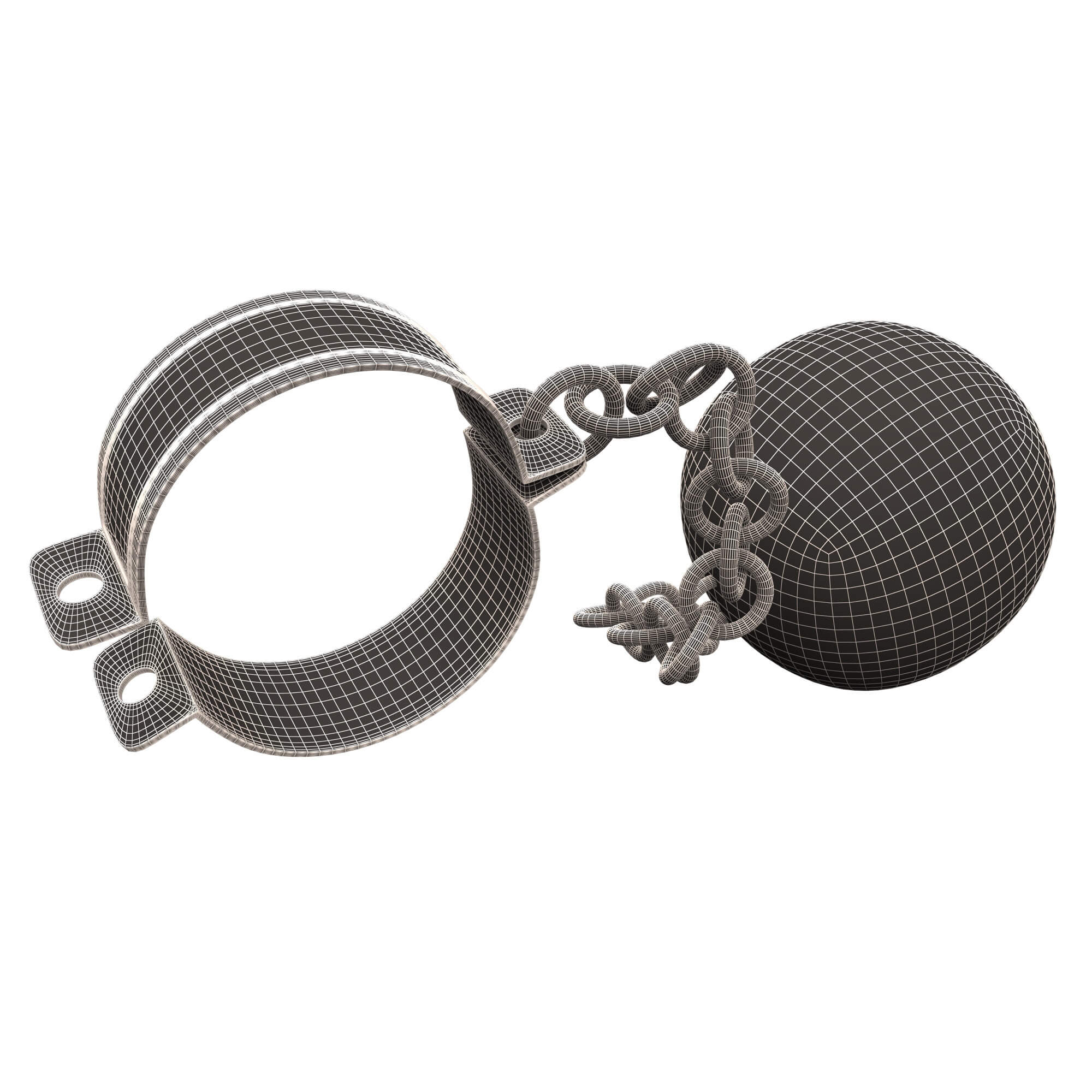 Ball and Chain - 3D Model by KhaganFX
