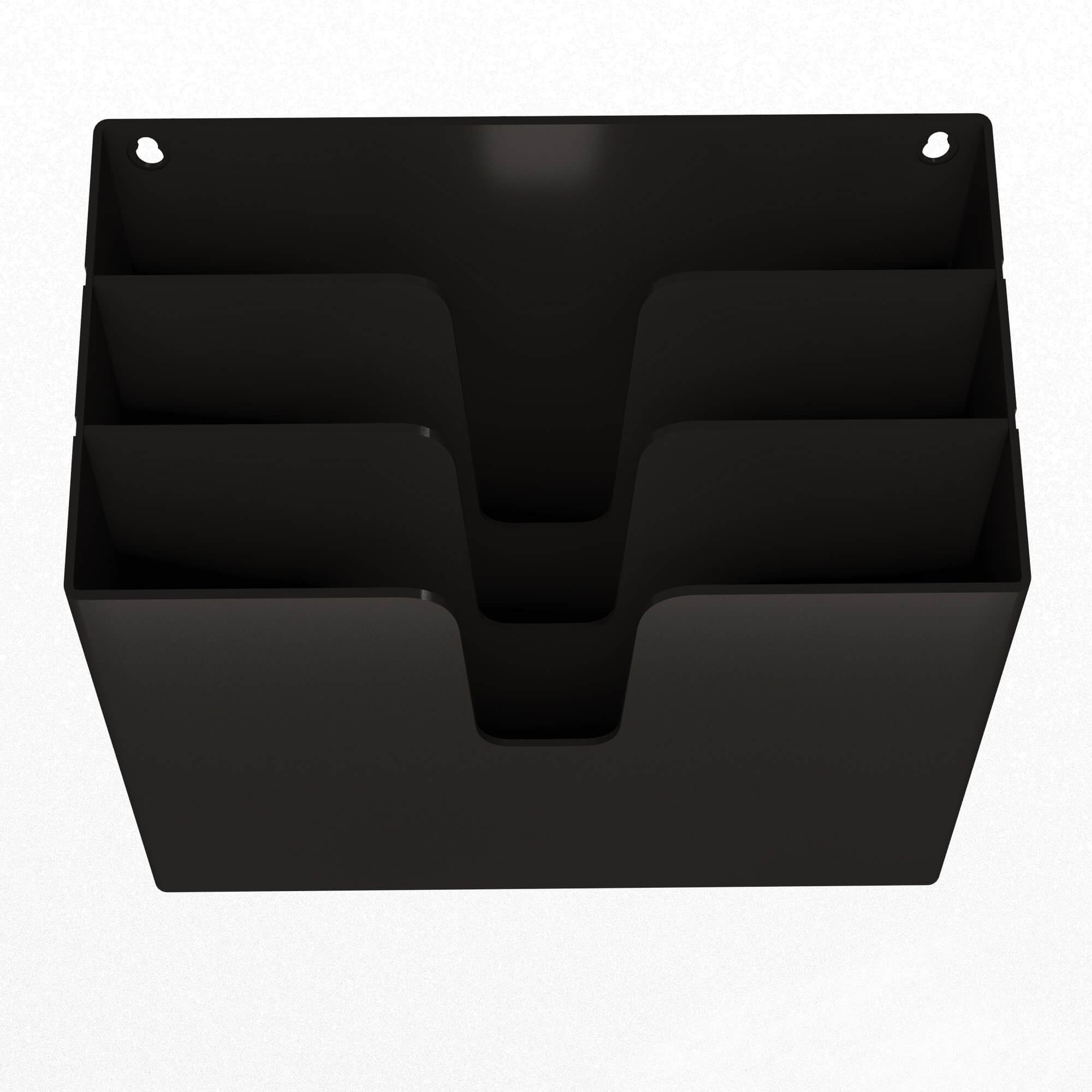 Horizontal Folder Organizer Black 02 - 3D Model by KhaganFX
