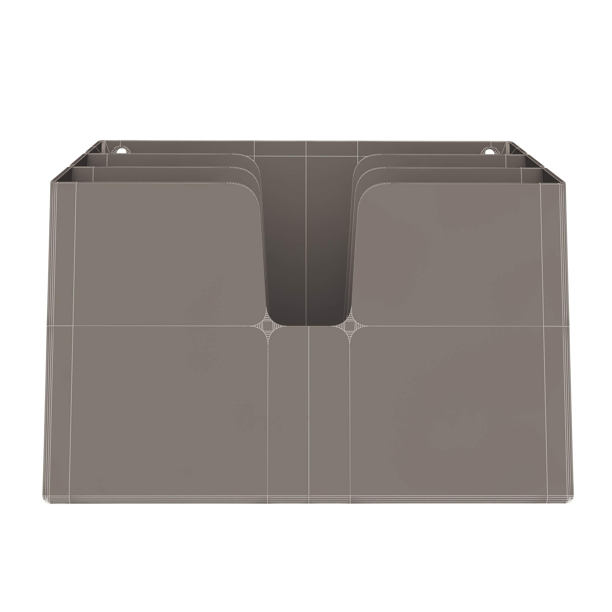 Horizontal Folder Organizer Black 02 - 3D Model by KhaganFX