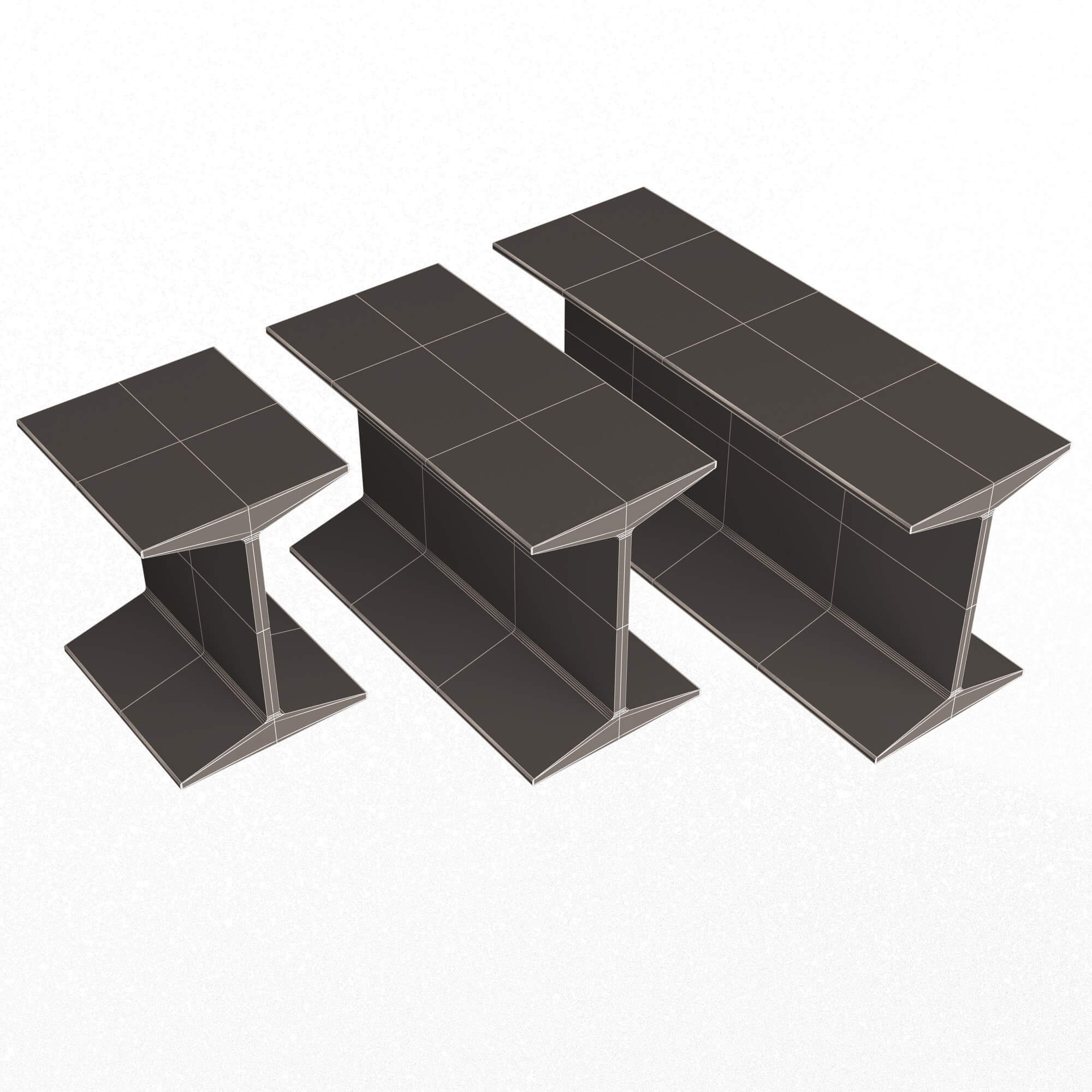 Iron Beams Set - 3D Model by KhaganFX