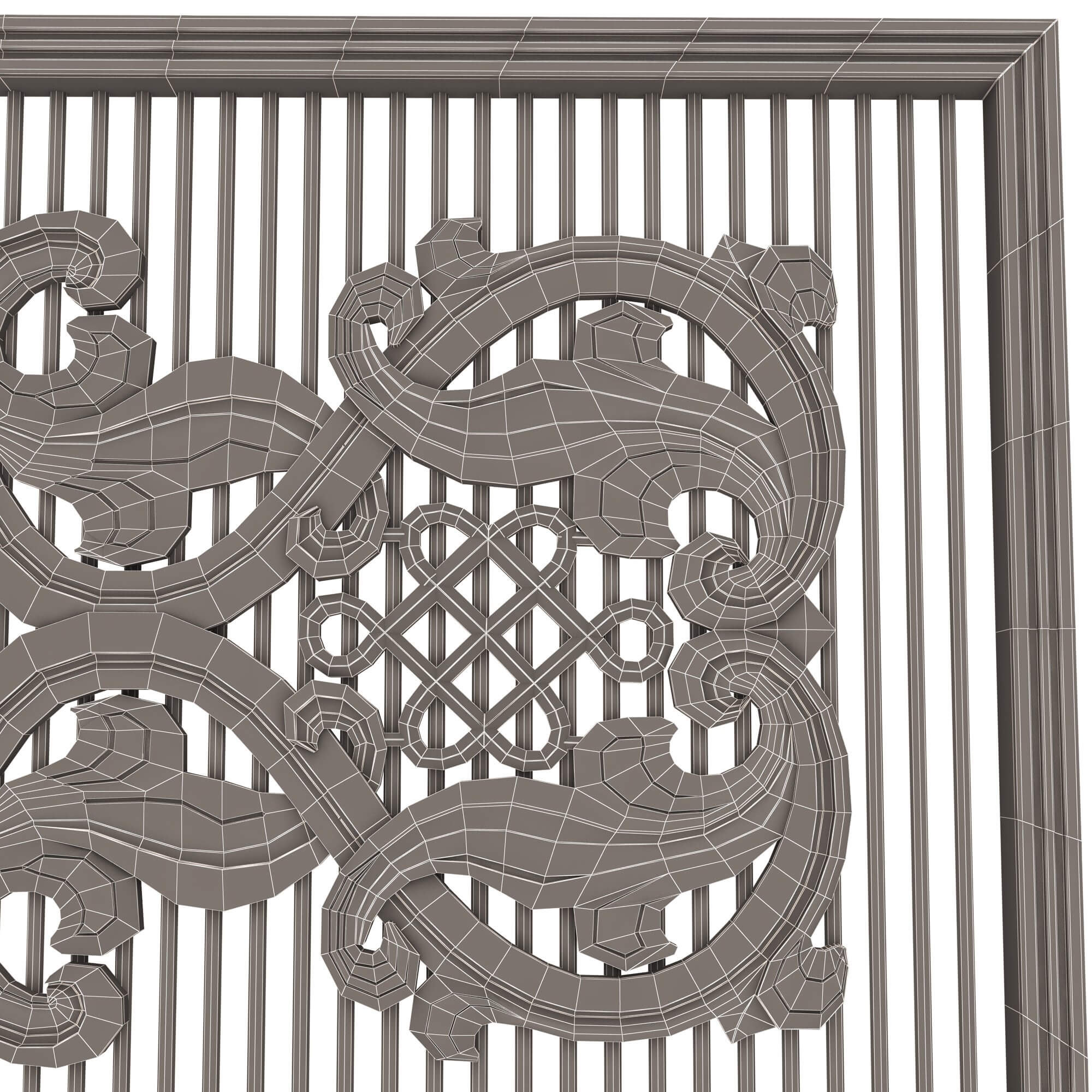 Lattice Carved Panel For CNC - 3D Model by KhaganFX
