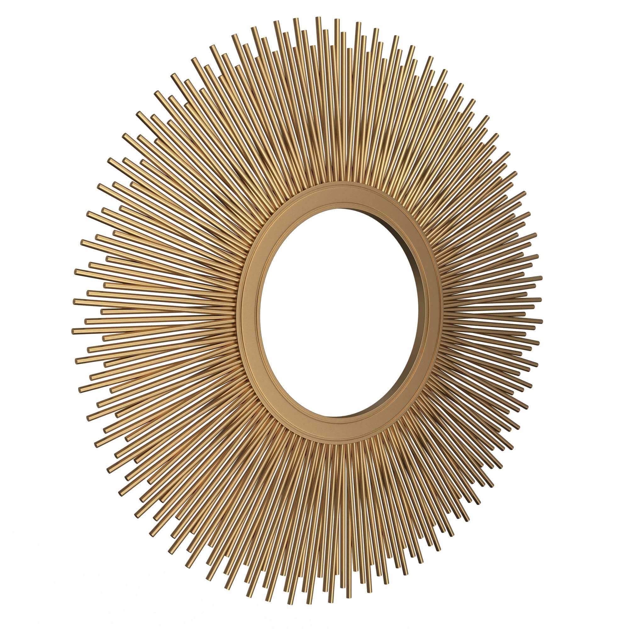 Leaf Round Mirror - Free 3D Model by KhaganFX