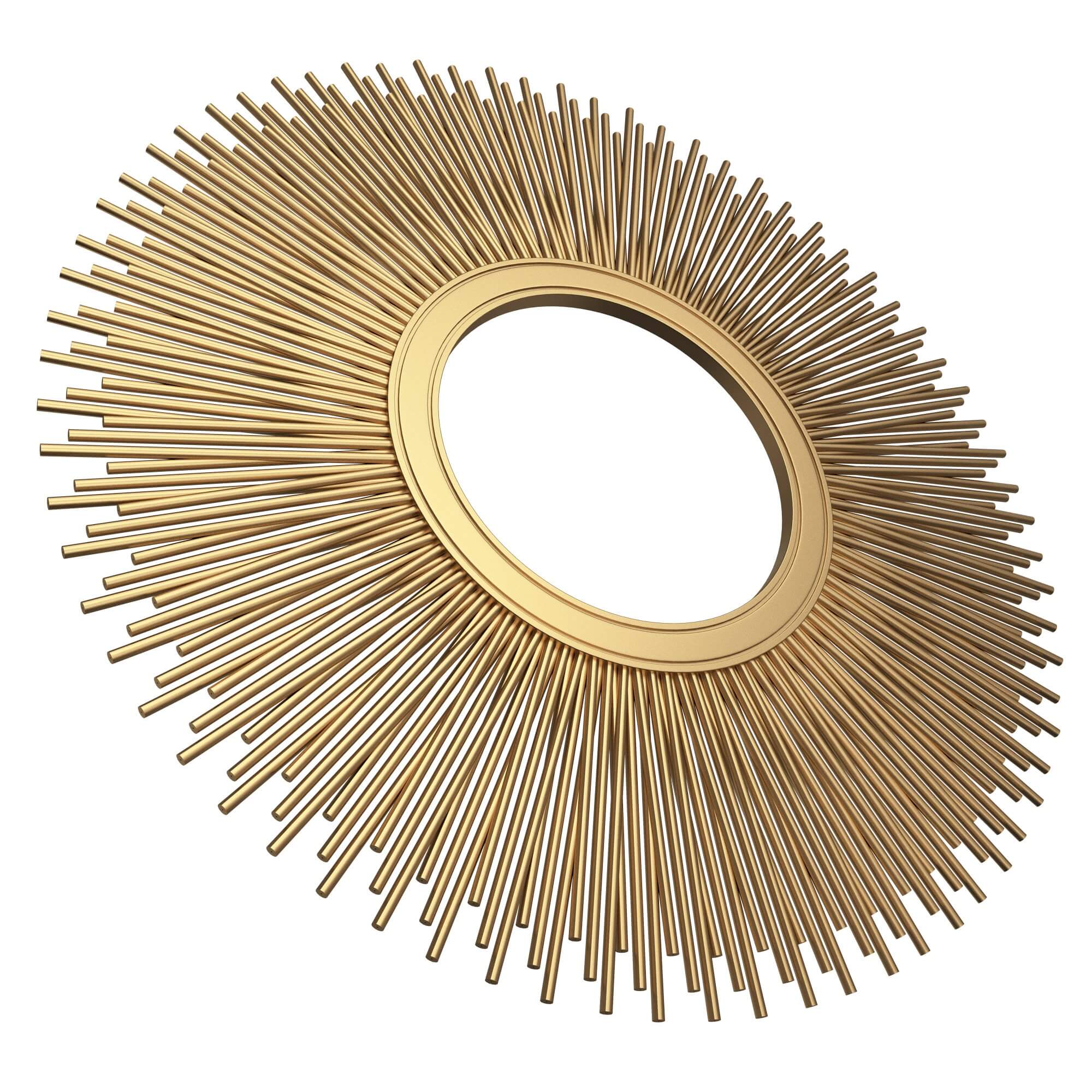 Leaf Round Mirror - Free 3D Model by KhaganFX