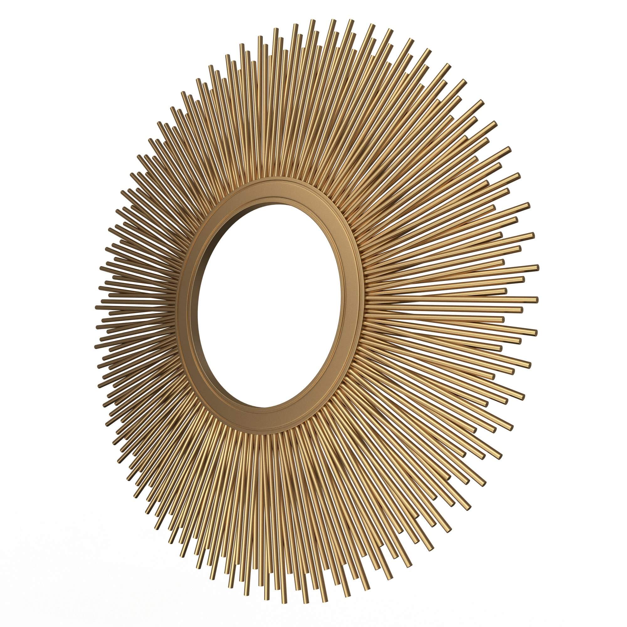 Leaf Round Mirror - Free 3D Model by KhaganFX