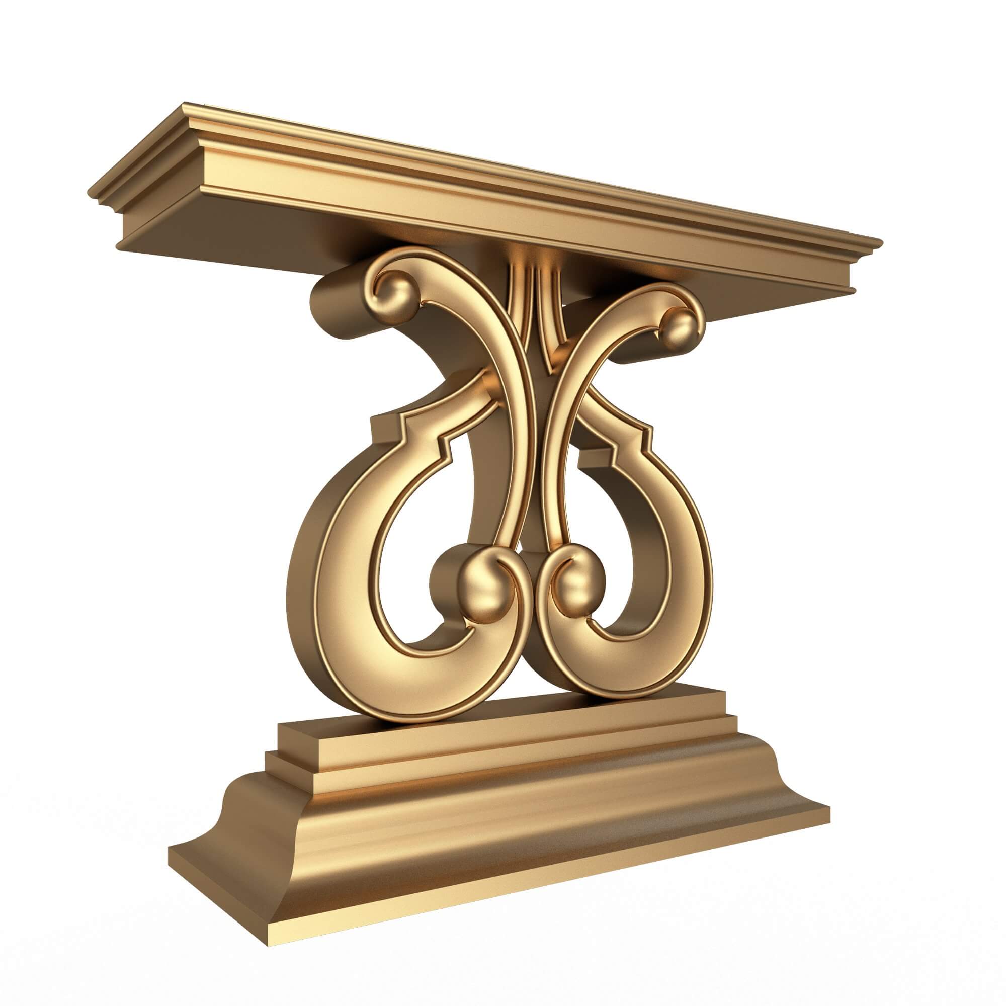 Luxury Console Table 01 - 3D Model by KhaganFX