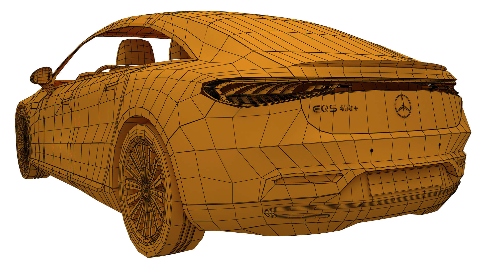 Mercedes Benz EQS 450 2021 - 3D Model by KhaganFX