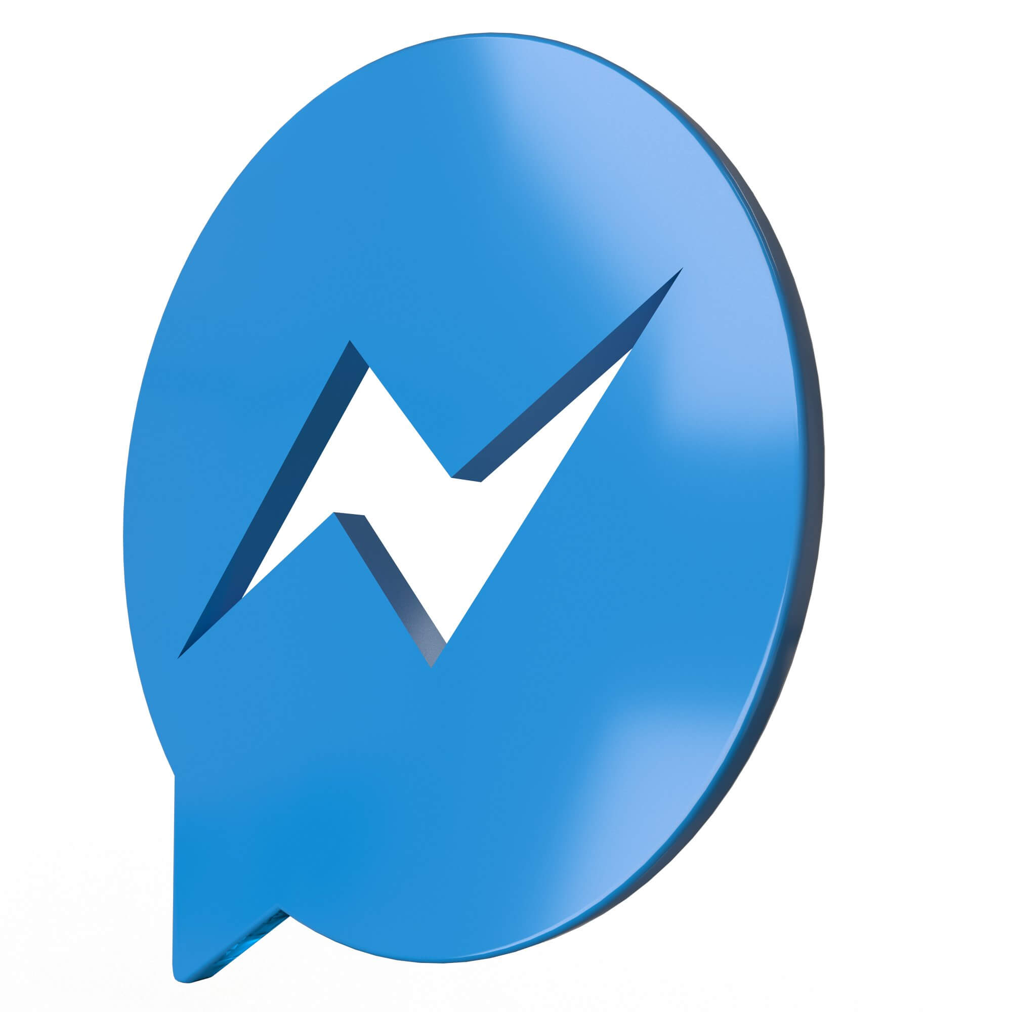 Messenger Logo - 3D Model by KhaganFX