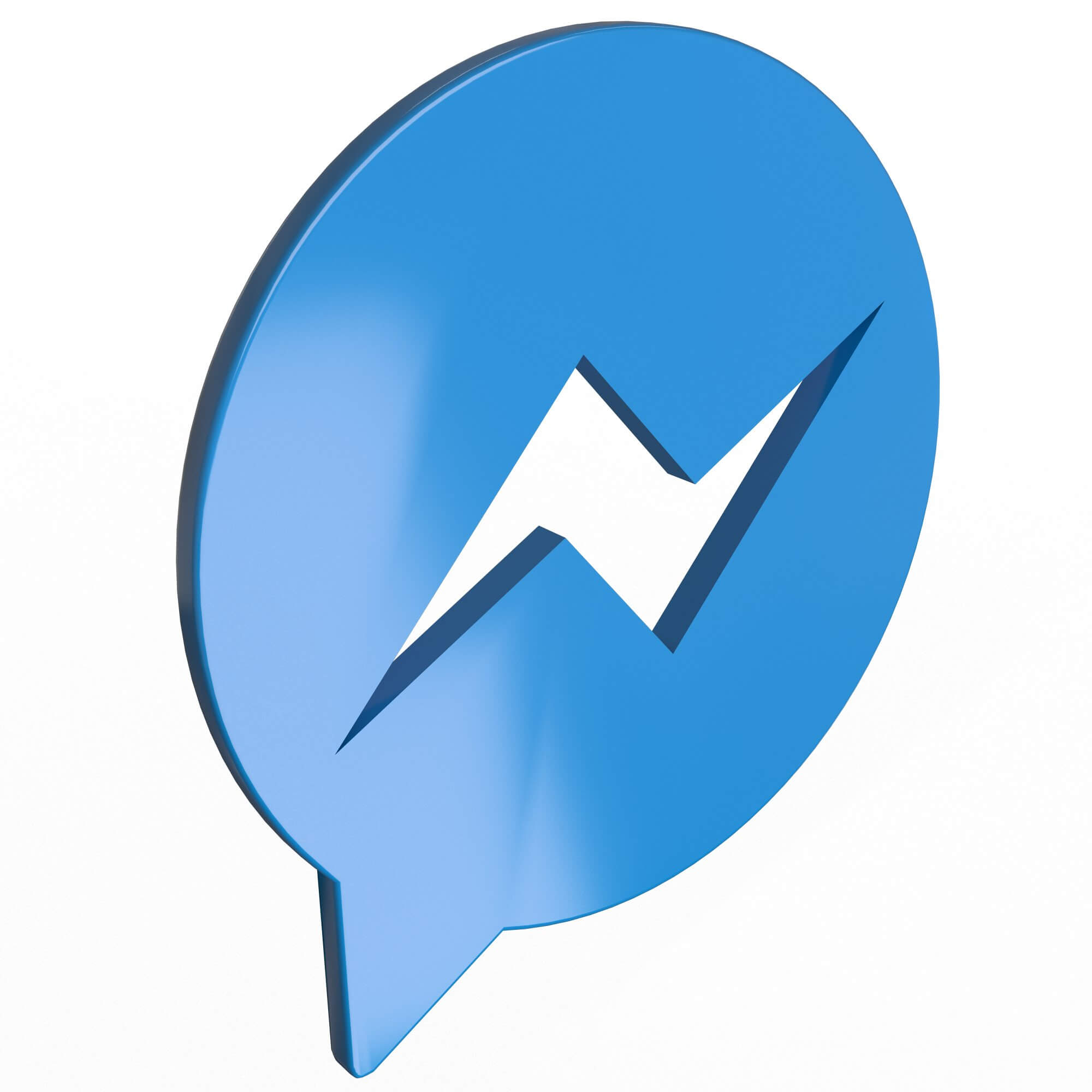 Messenger Logo - 3D Model by KhaganFX