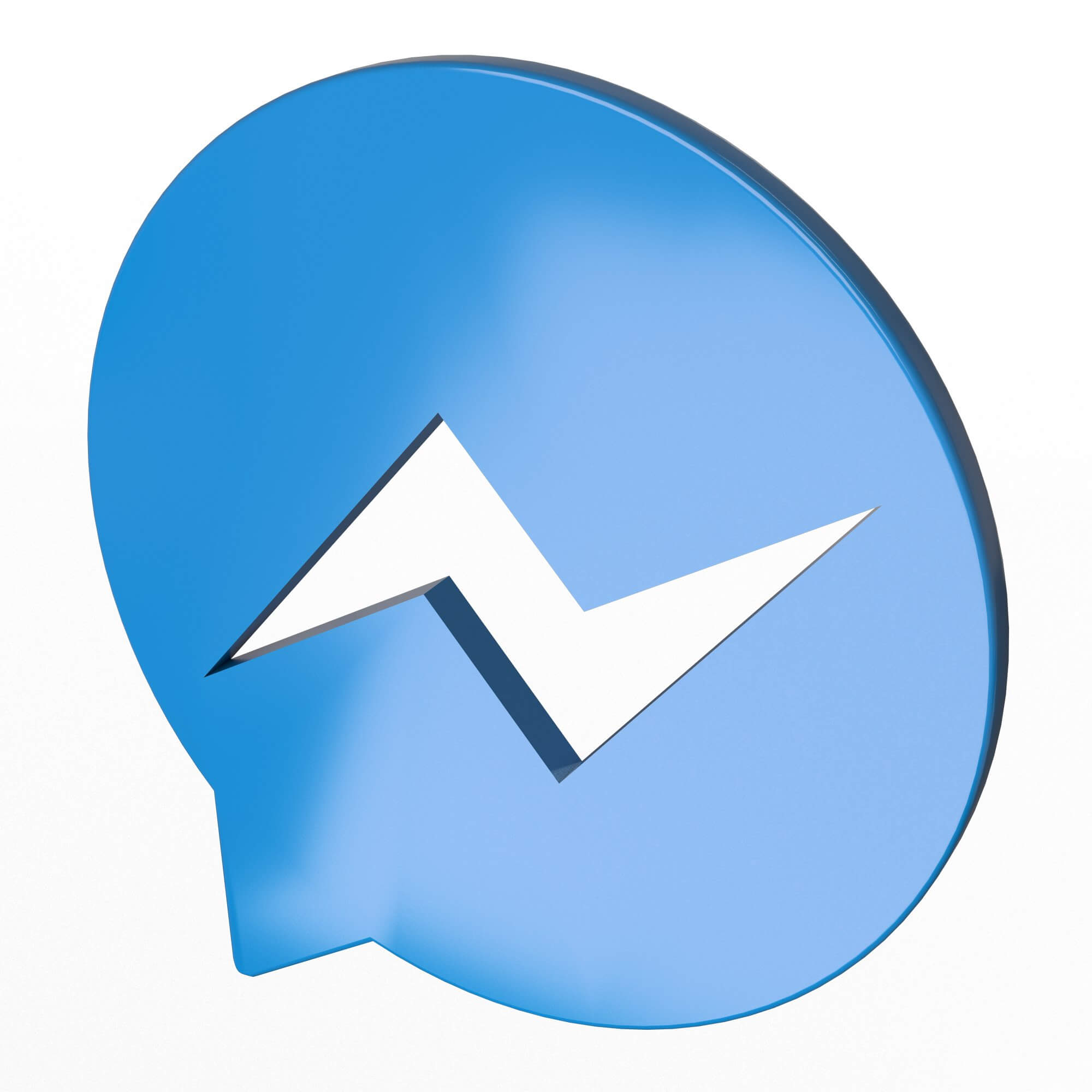 Messenger Logo - 3D Model by KhaganFX