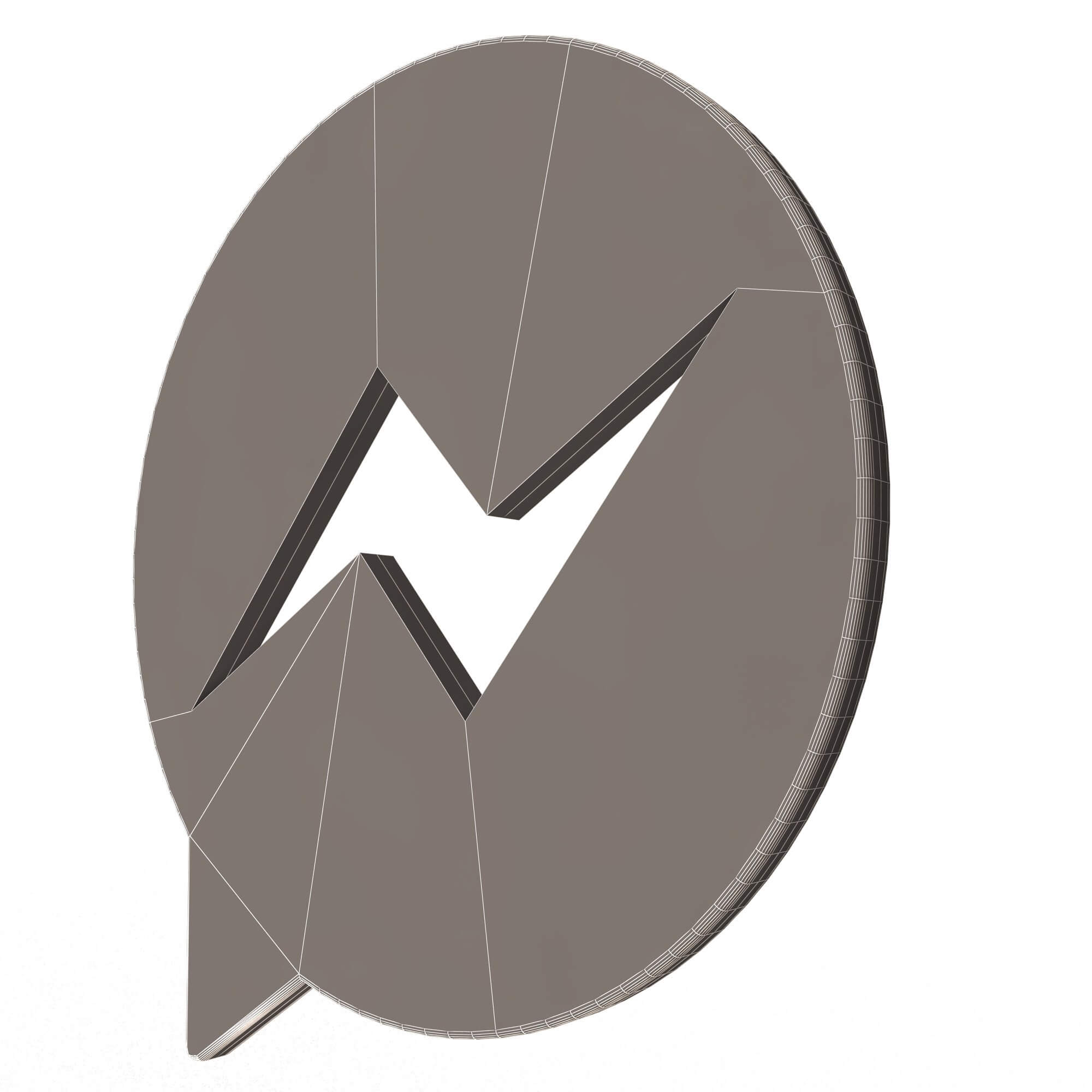 Messenger Logo - 3D Model by KhaganFX