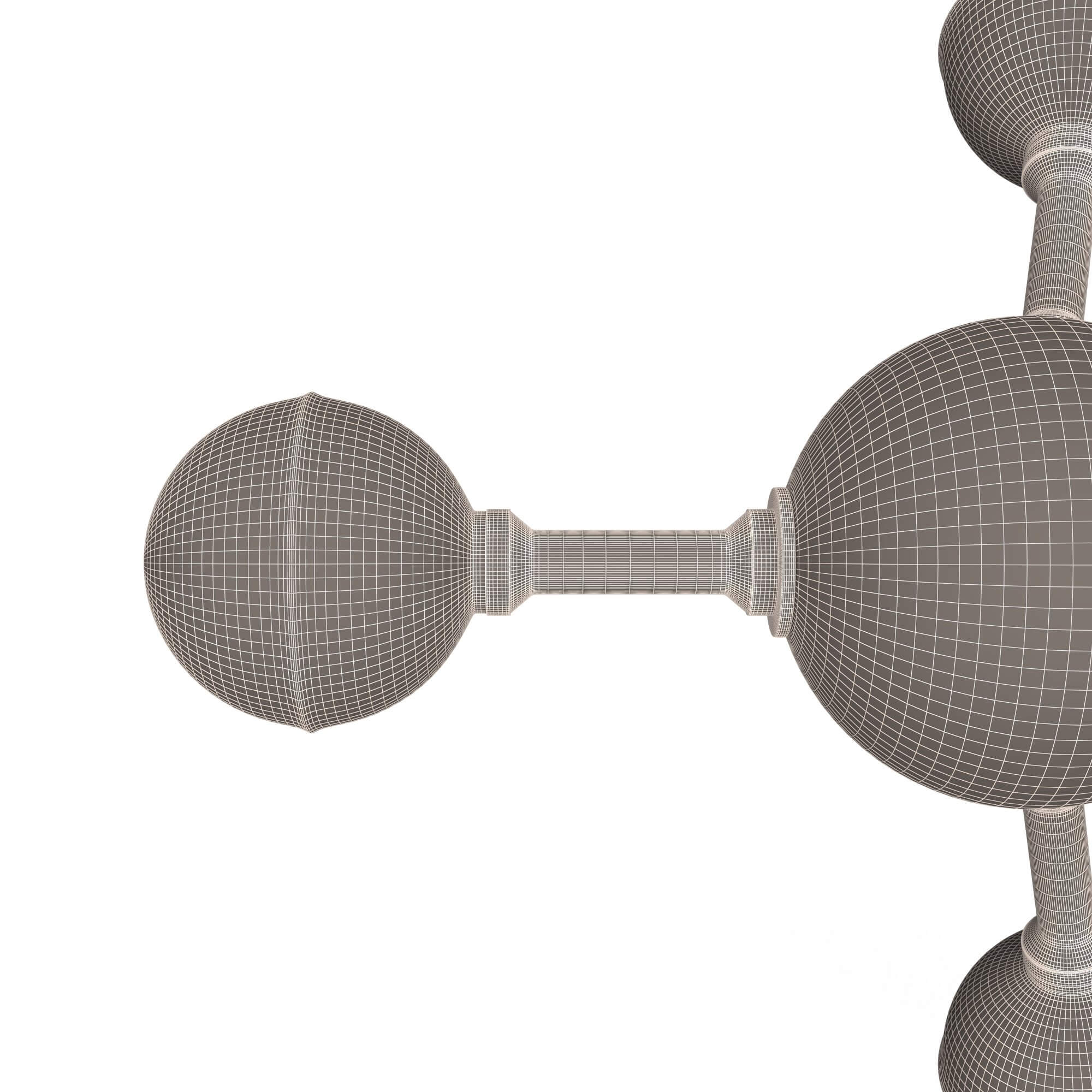 Methane Molecule - 3D Model by KhaganFX