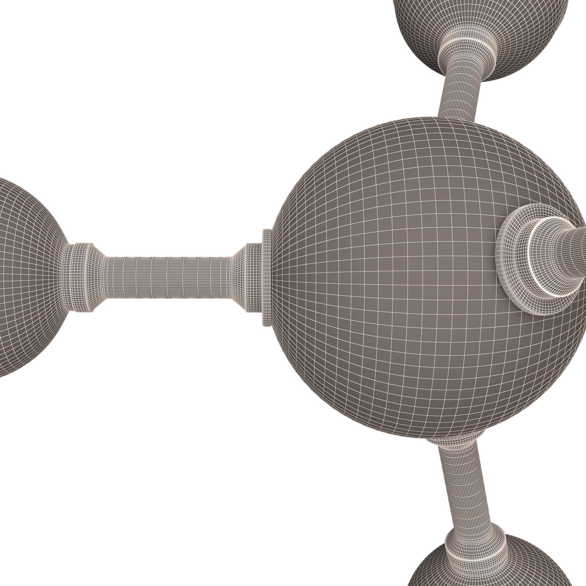 Methane Molecule - 3D Model by KhaganFX
