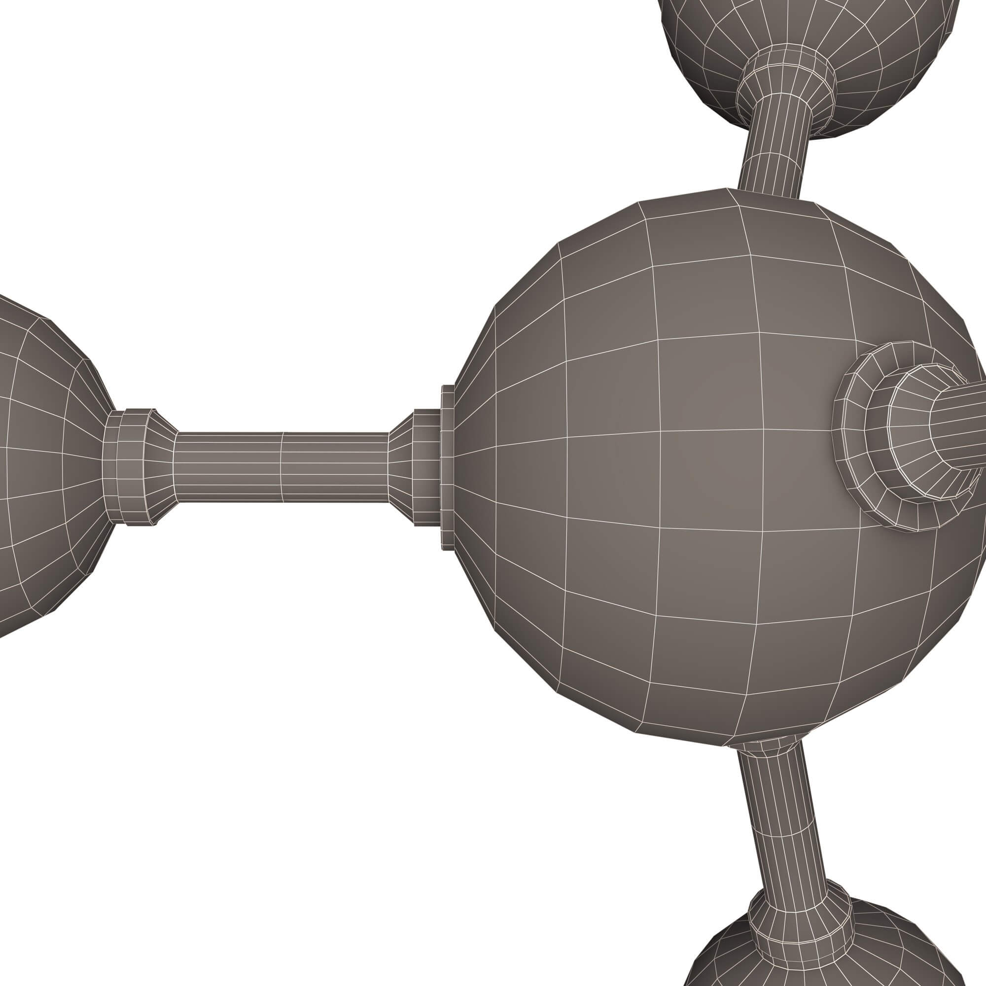 Methane Molecule - 3D Model by KhaganFX